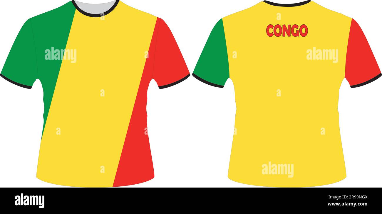 T Shirts Design with Congo Flag Vector Stock Vector Image & Art - Alamy