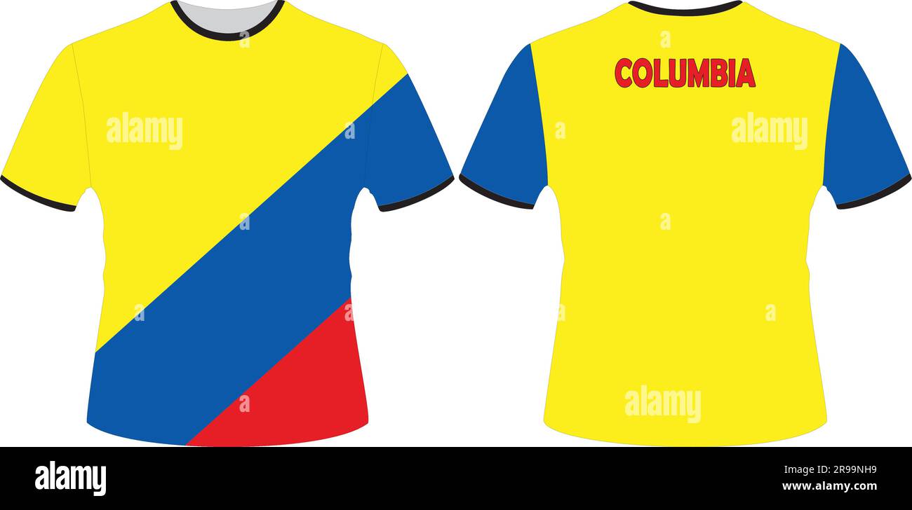 T Shirts Design with Columbia Flag Vector Stock Vector Image & Art - Alamy