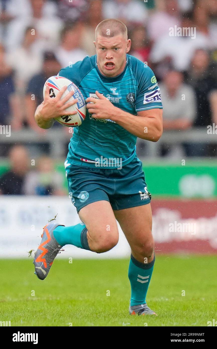 Morgan Smithies #13 of Wigan Warriors during the Betfred Super League ...