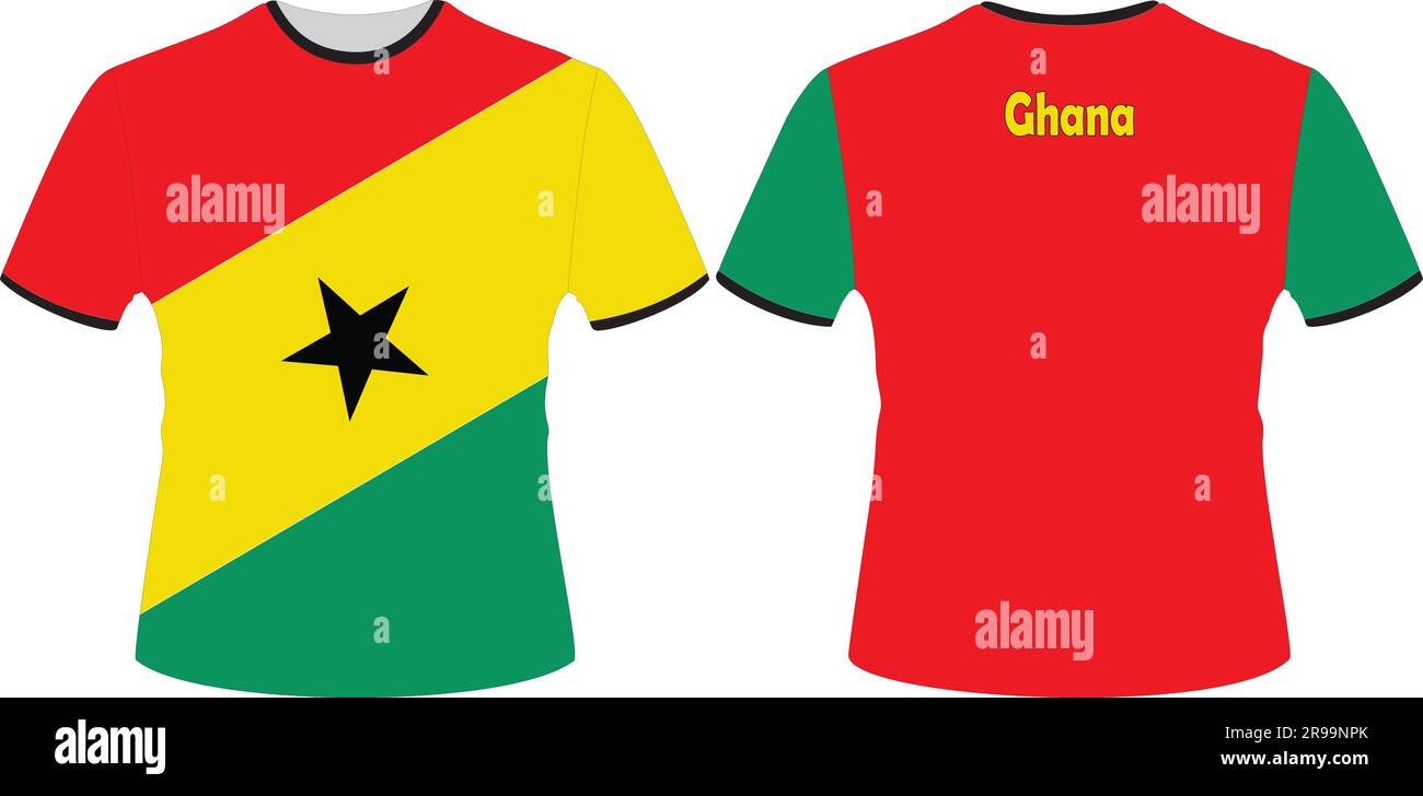 T Shirts Design with Ghana Flag Vector Stock Vector Image & Art - Alamy