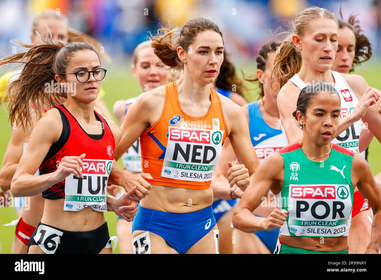 SILESIA, POLAND - JUNE 25: Marissa Damink of the Netherlands competing on 1500m at Day 5 of the ...