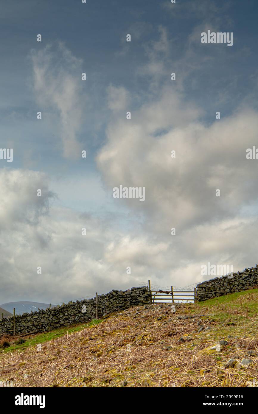 Gate in a dry stone wall hi-res stock photography and images - Alamy
