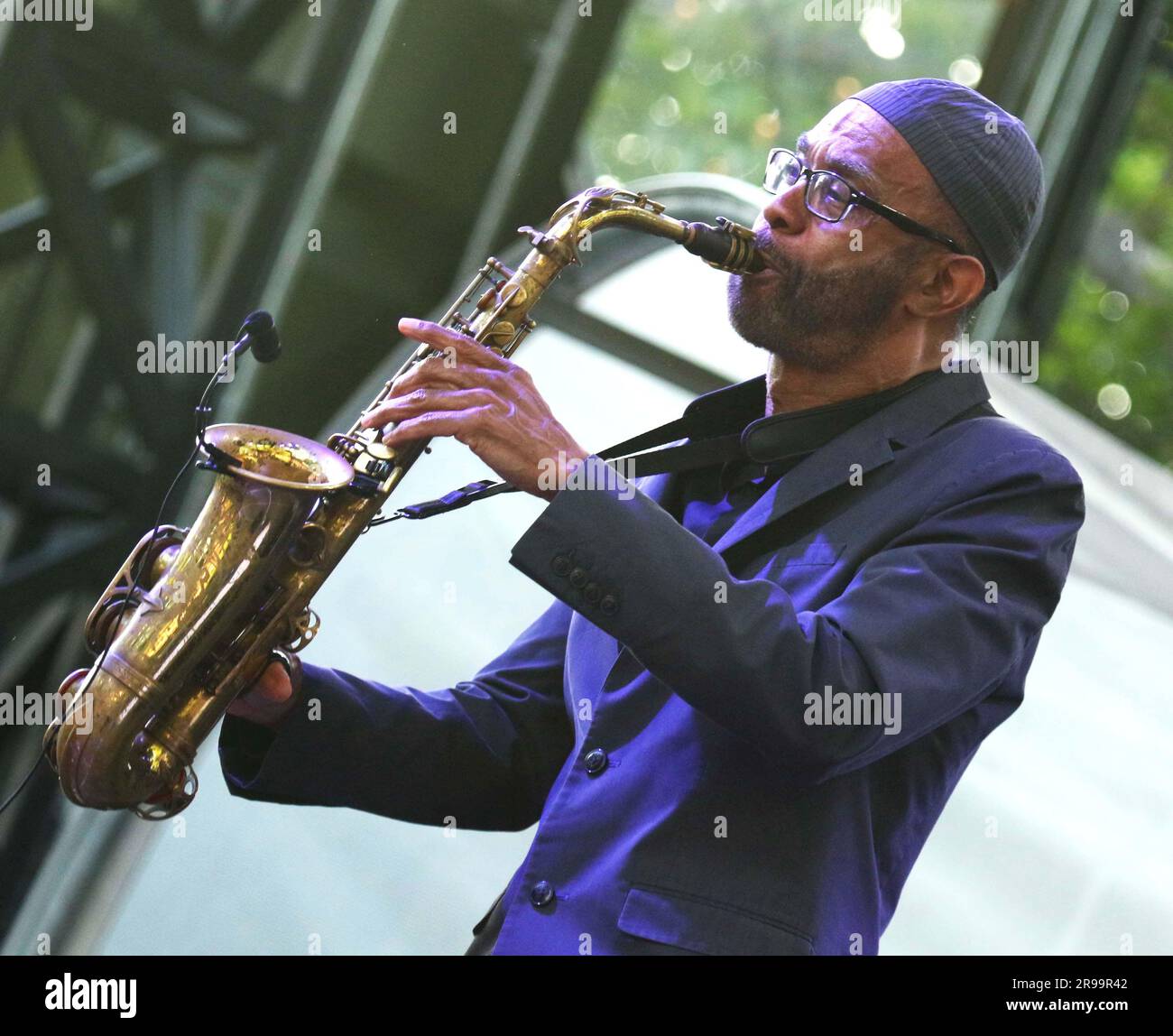 June 24, 2023, New York City, New York, USA: Saxophonist KENNY GARRETT ...