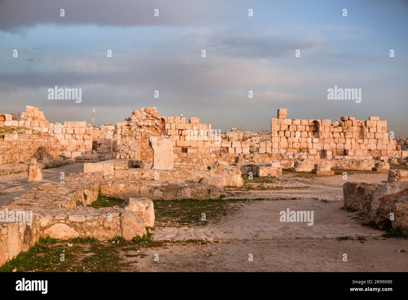 Citadel archeological park in Amman, Jordan. Roman ancient ruins Stock ...