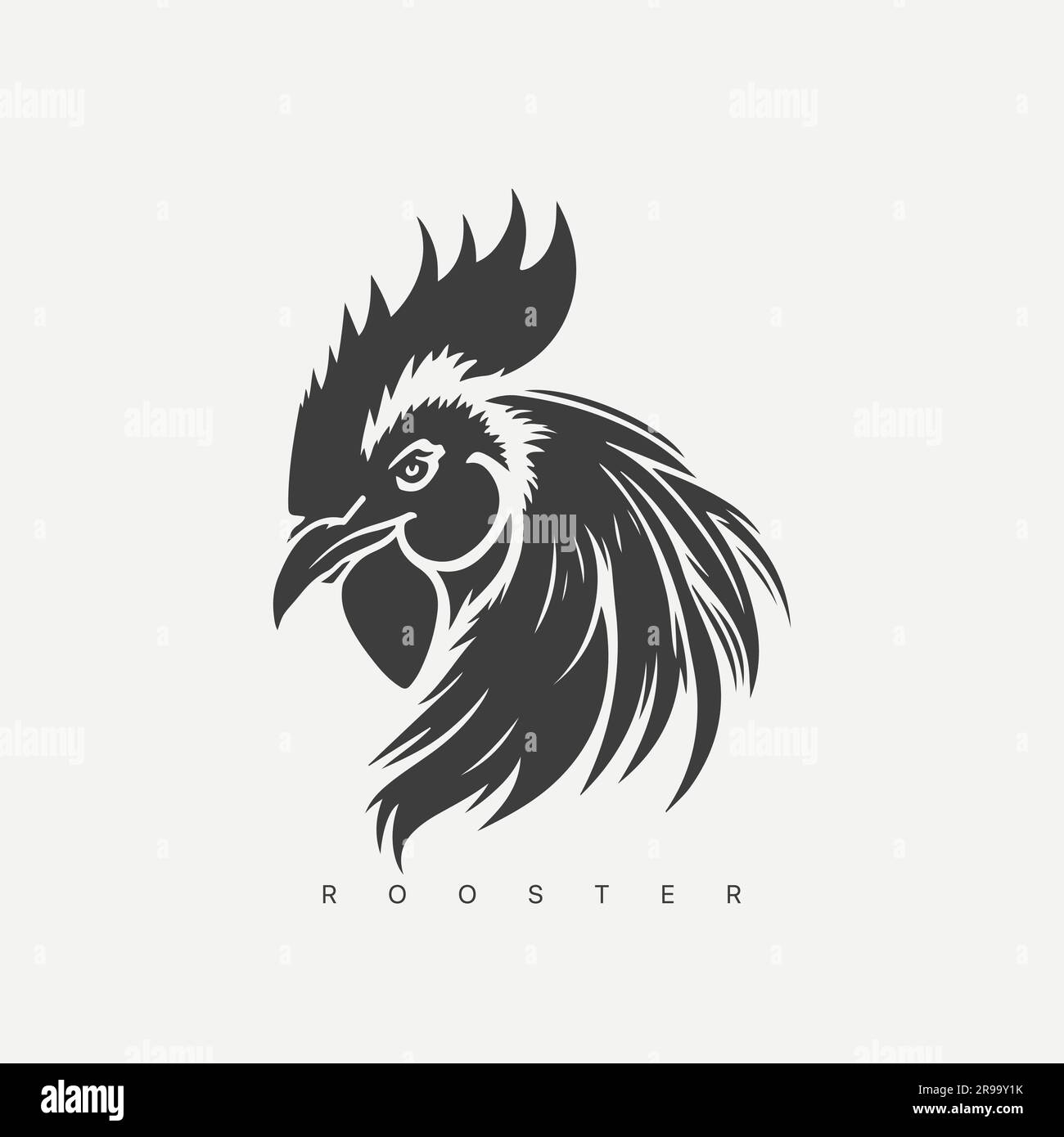 Vector modern Rooster logo template Stock Vector Image & Art - Alamy