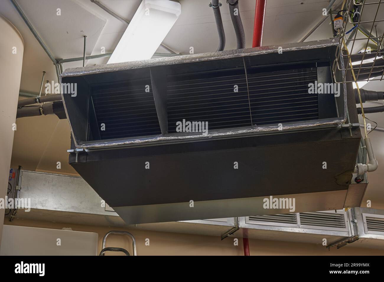 System of ceiling industrial air conditioners for server room cooling ...