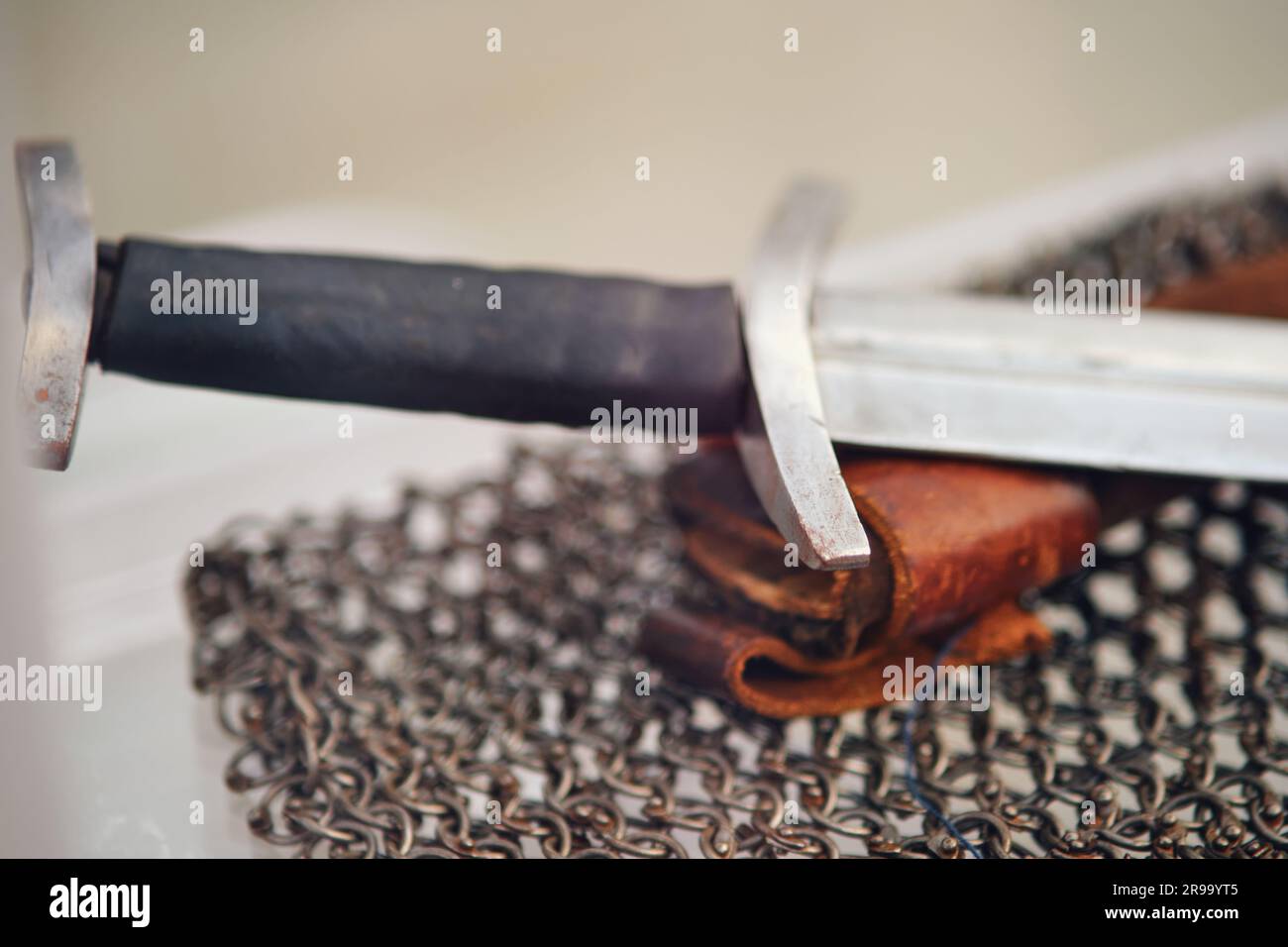 Sword of a medieval European crusader knight. Objects of medieval ...