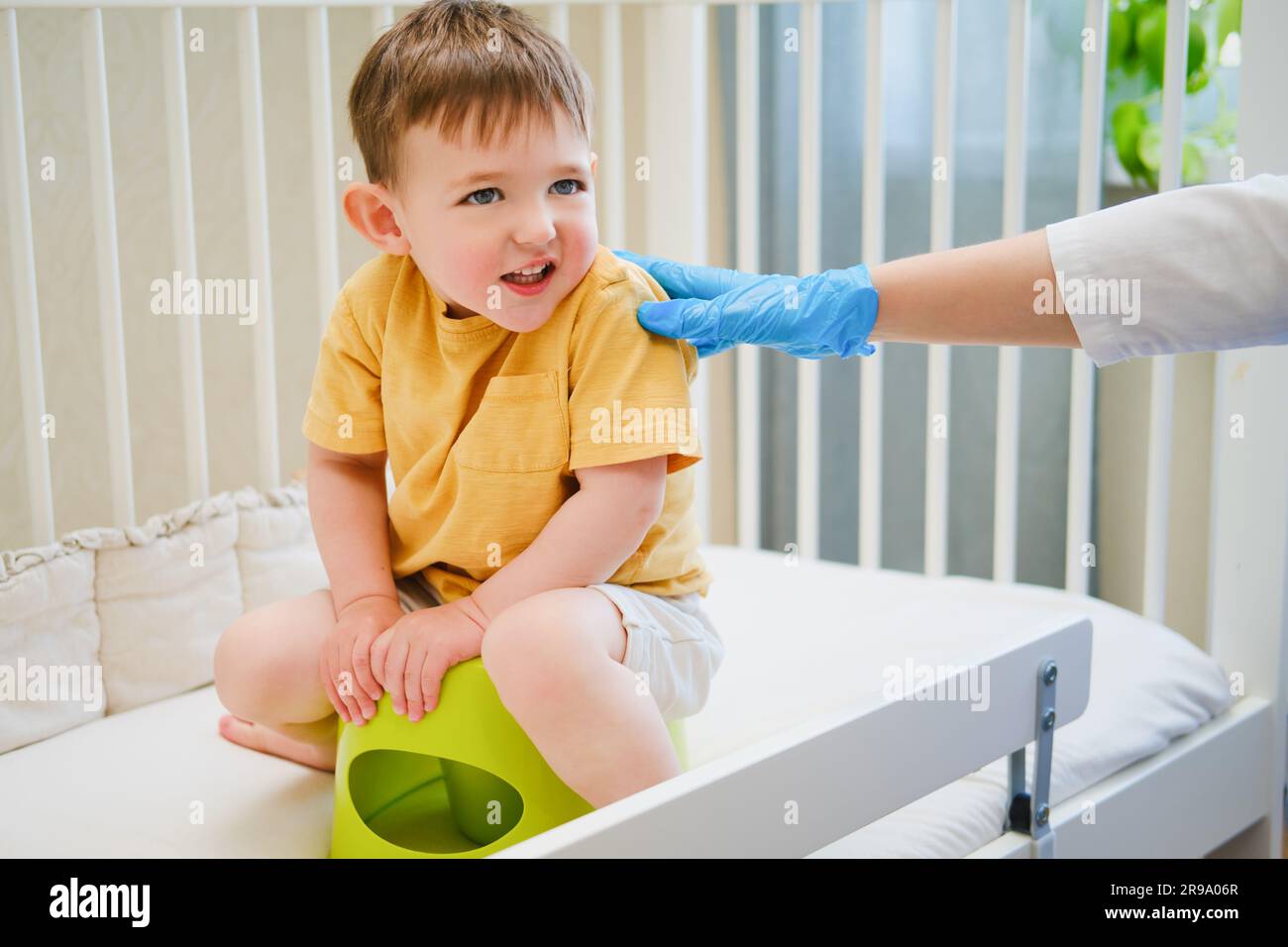 Sitting on the potty can be a fun experience for a baby as they learn ...
