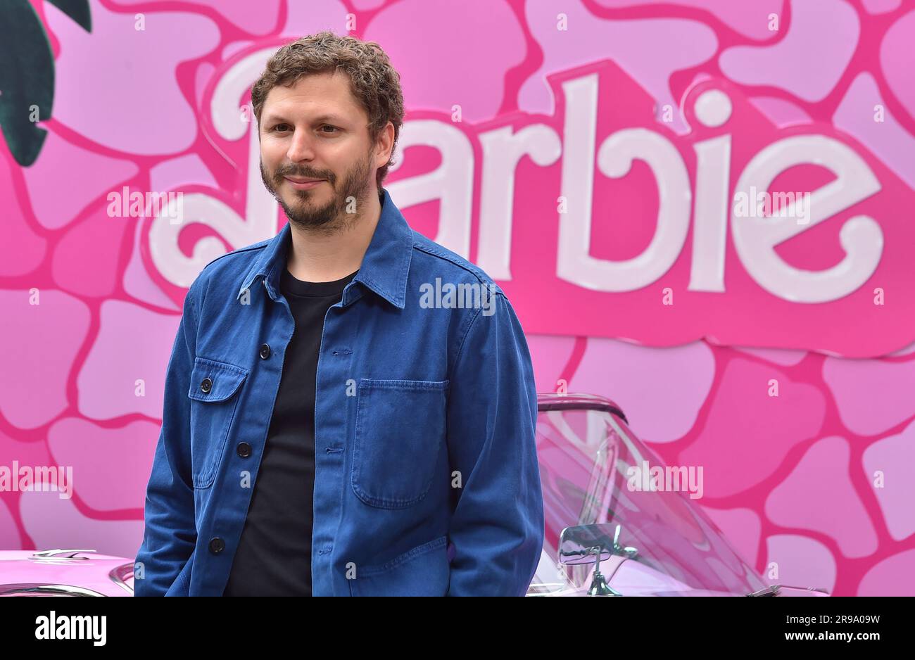 Michael Cera arrives at a photo call for "Barbie," Sunday, June 25 ...