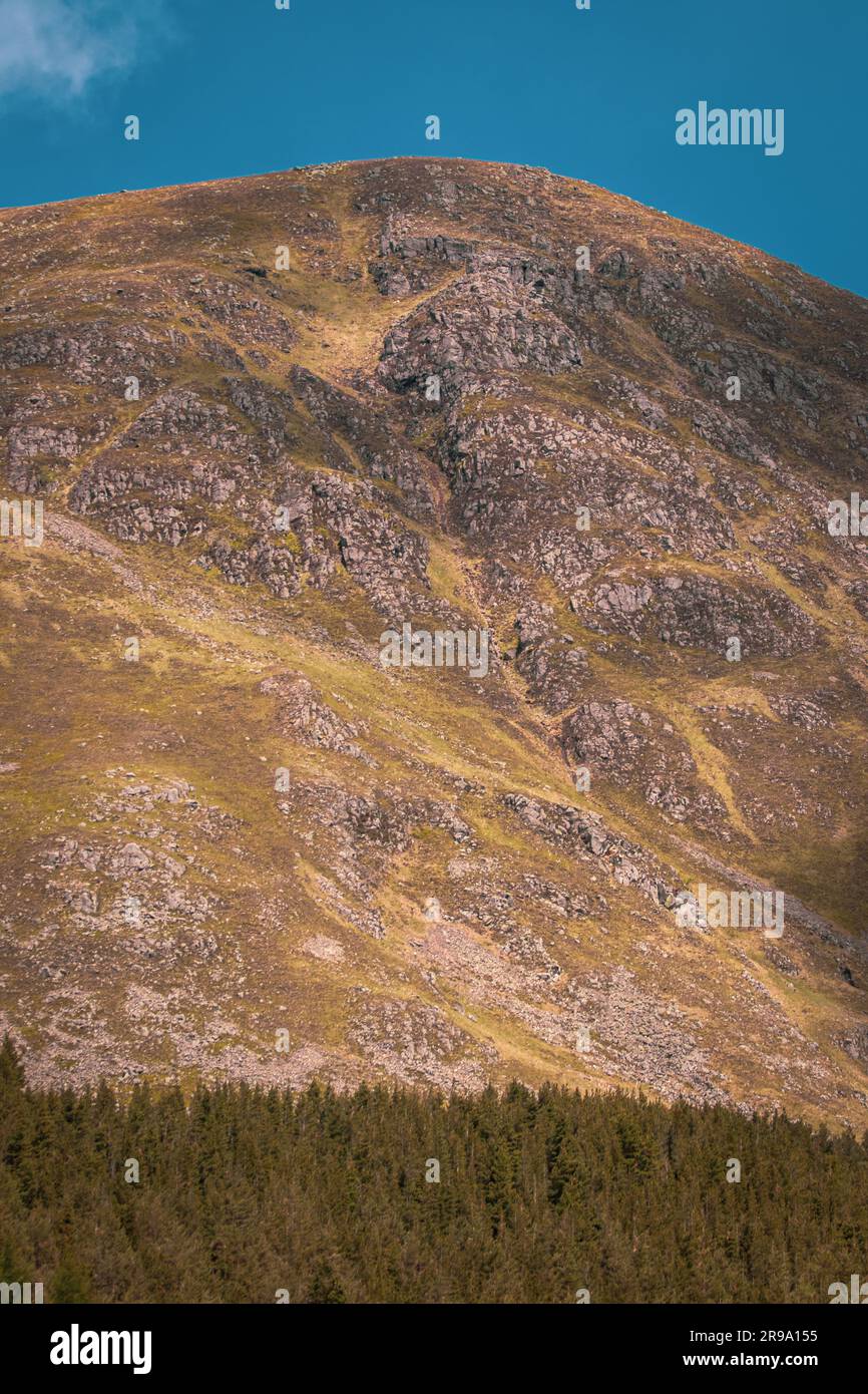 A mountain in Corrie Fee, a scenic valley in Scotland Stock Photo - Alamy