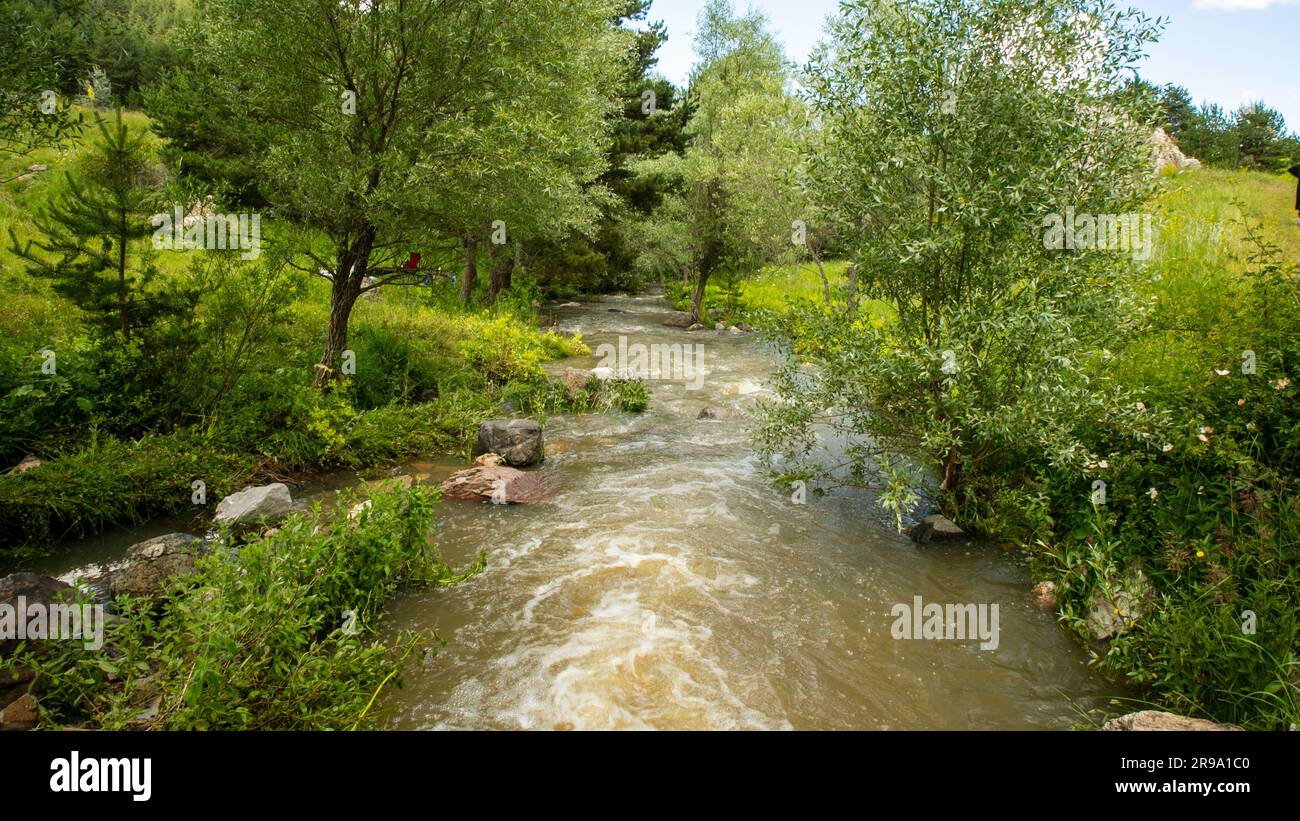 Landscape view stream flowing in hi-res stock photography and images ...