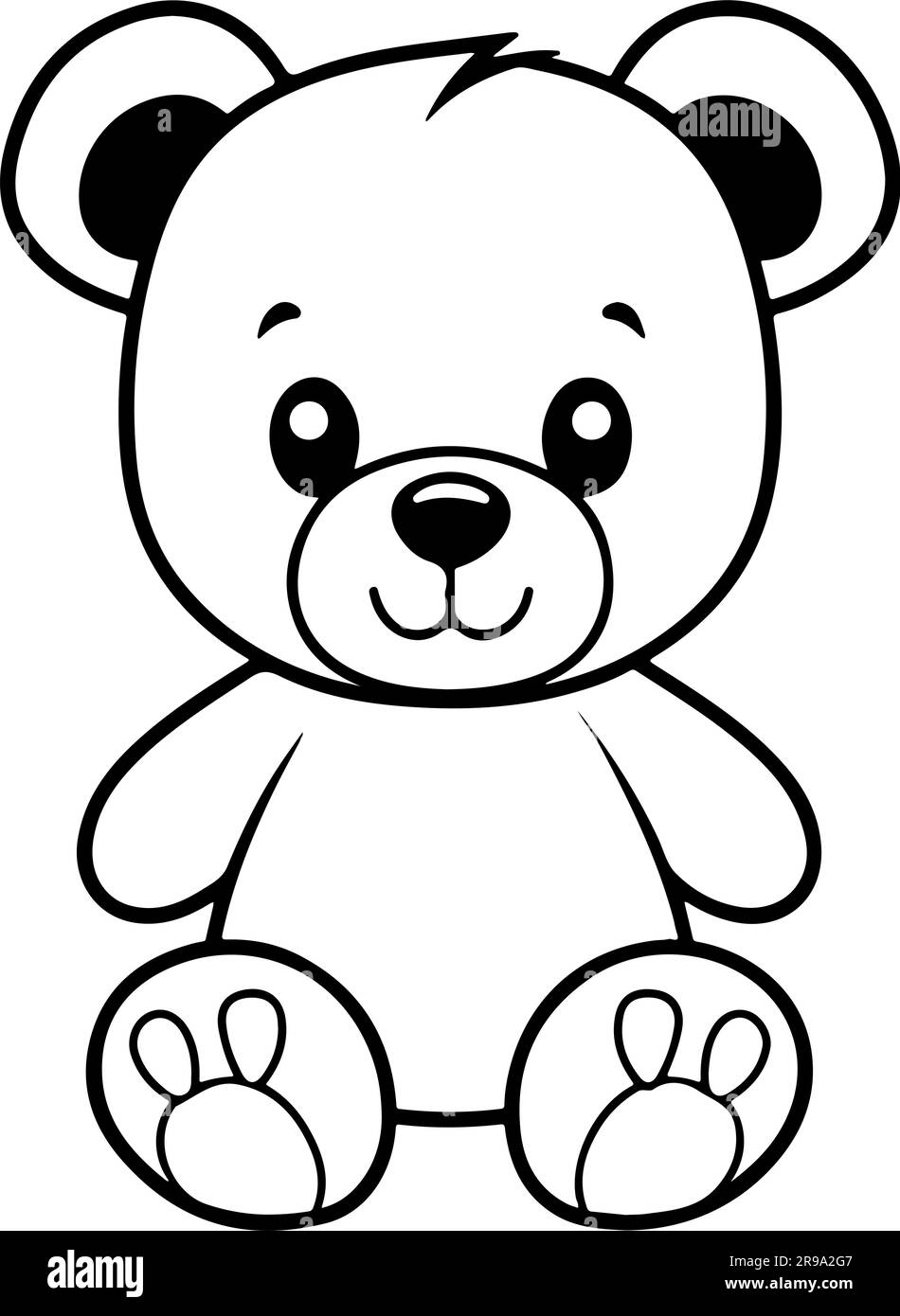 Cute Teddy Bear Clipart Black And White