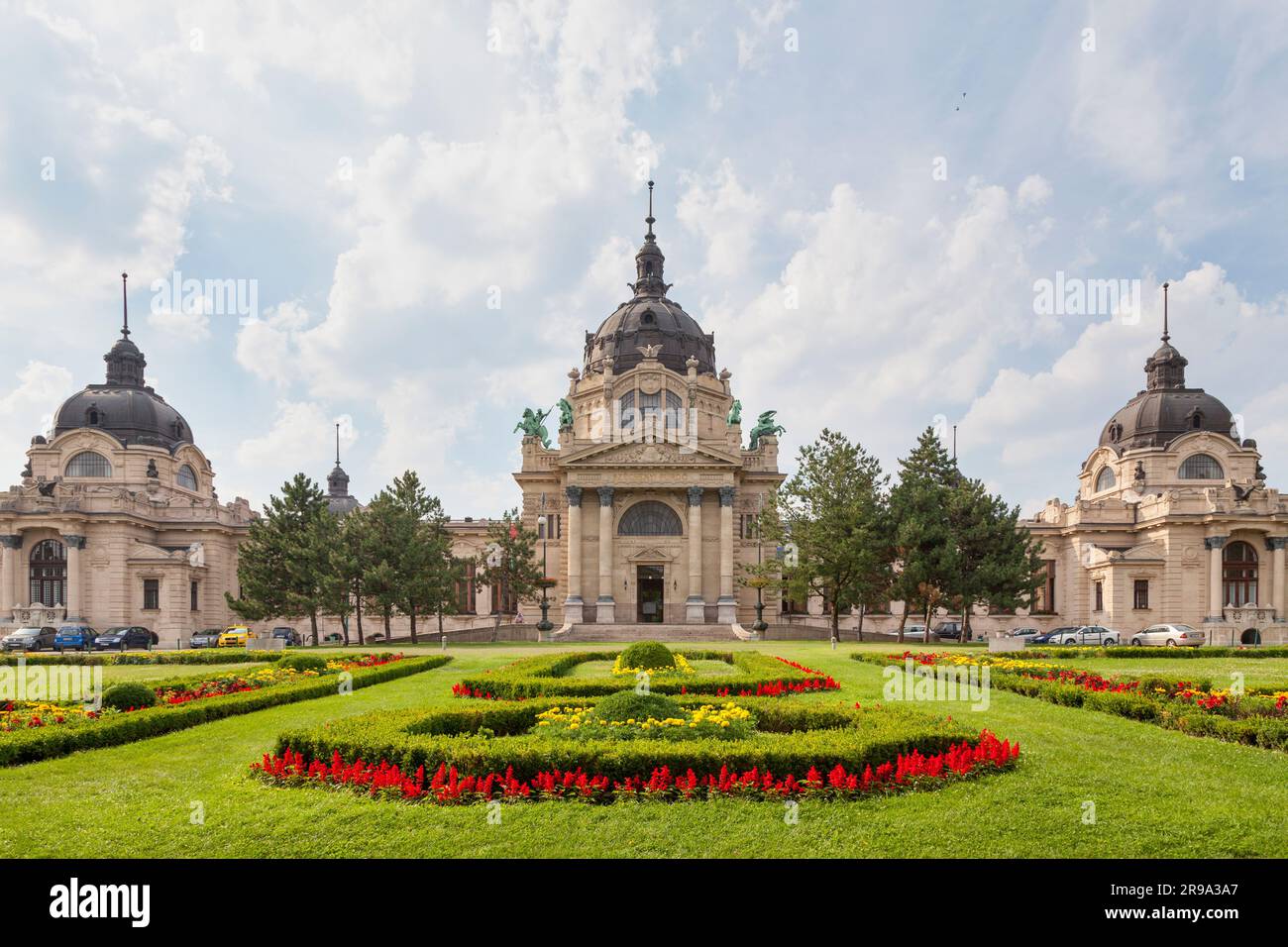 Budapest, Hungary - June 20 2018: The Széchenyi Thermal Bath is the ...