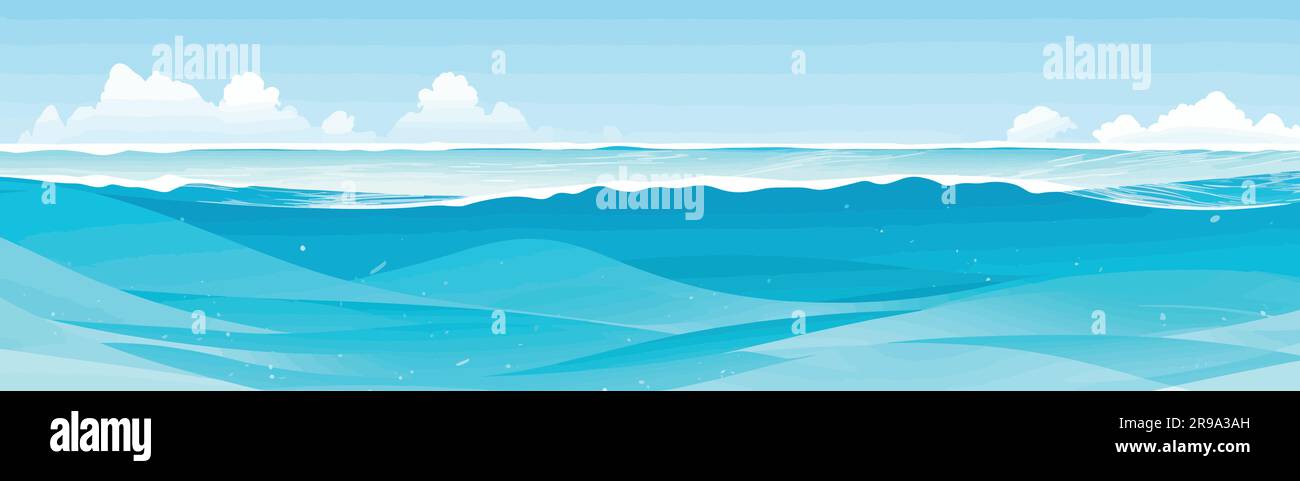 Calm sea ocean river ripple Stock Vector Images - Alamy