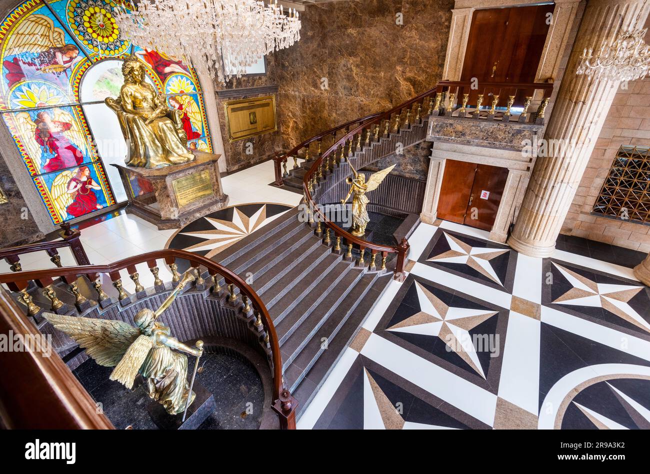 Cebu City,Cebu,The Philippines-January18 2023: The lower stairs lead up ...