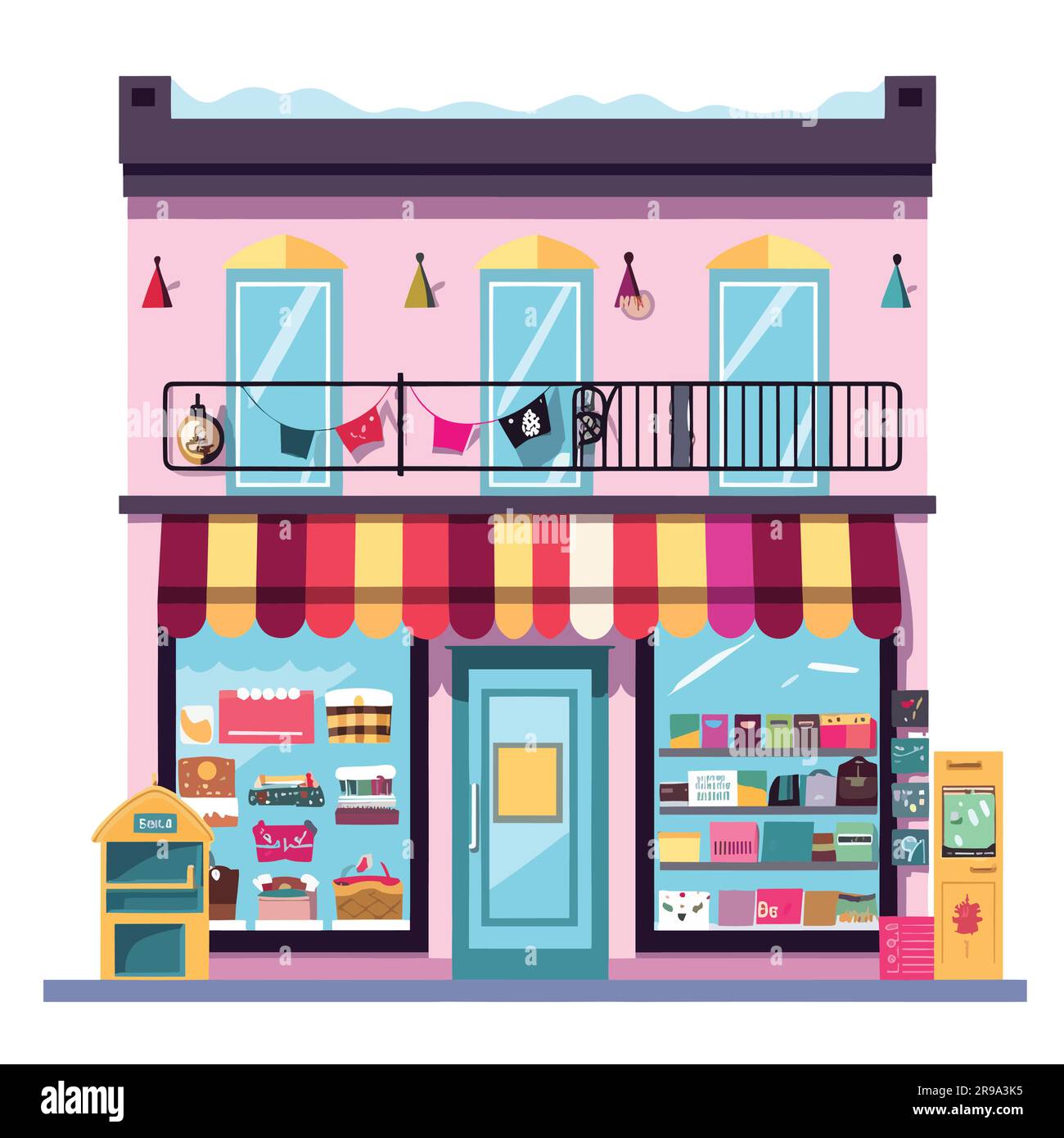 Store front vector hi-res stock photography and images - Alamy