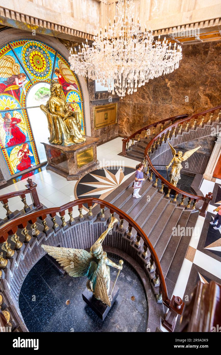 Cebu City,Cebu,The Philippines-January18 2023: The lower stairs lead up ...