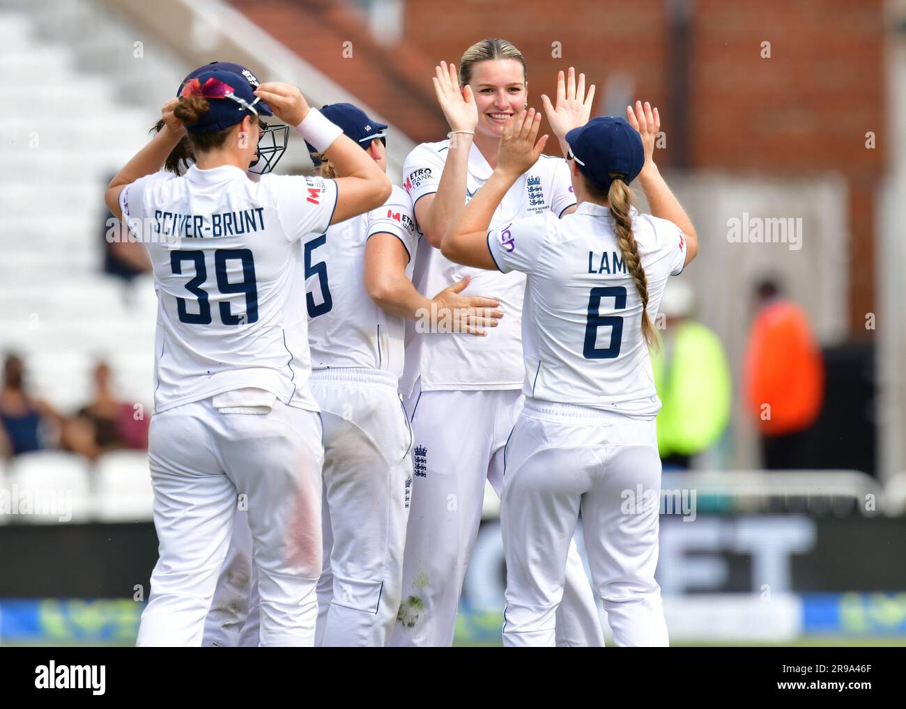 Lauren bell england celebrates with team hi-res stock photography and ...