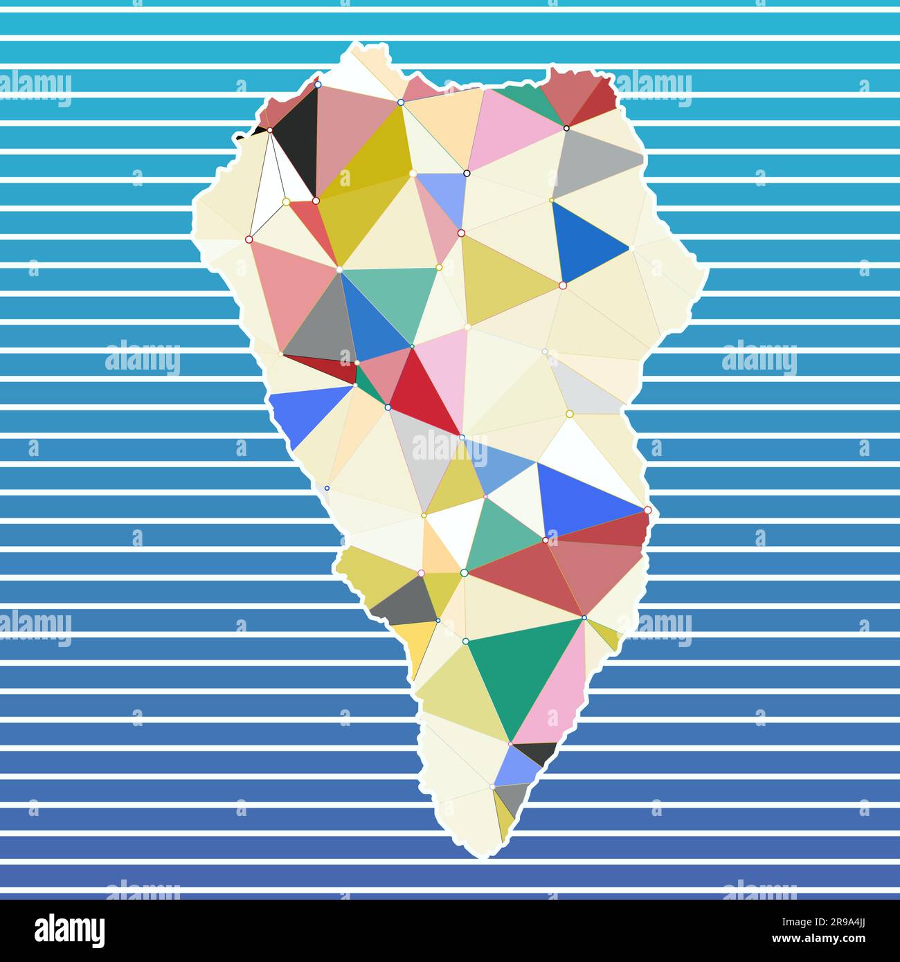 La Palma vector illustration. La Palma design on gradient stripes ...