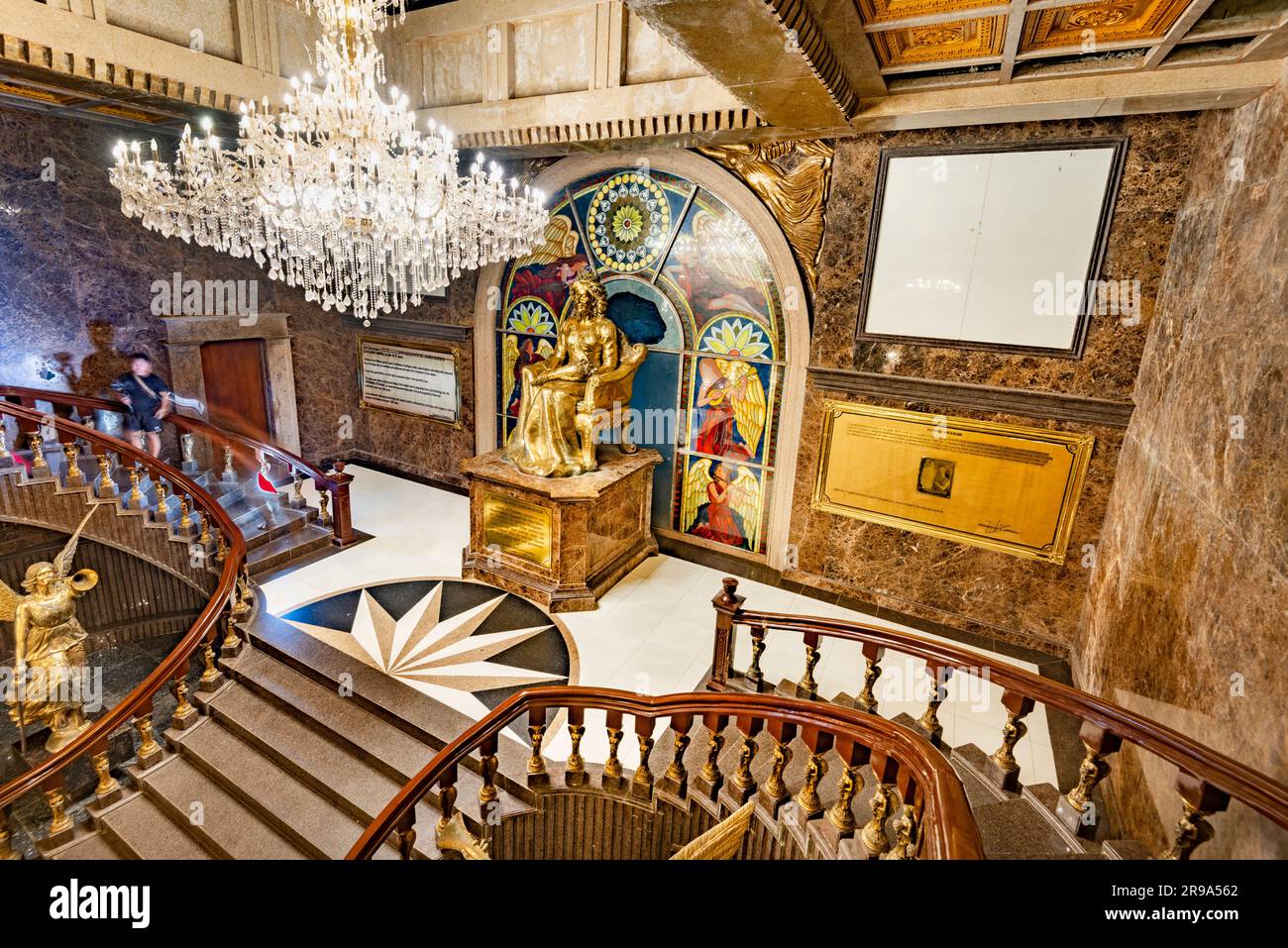 Cebu City,Cebu,The Philippines-January18 2023: The lower stairs lead up ...