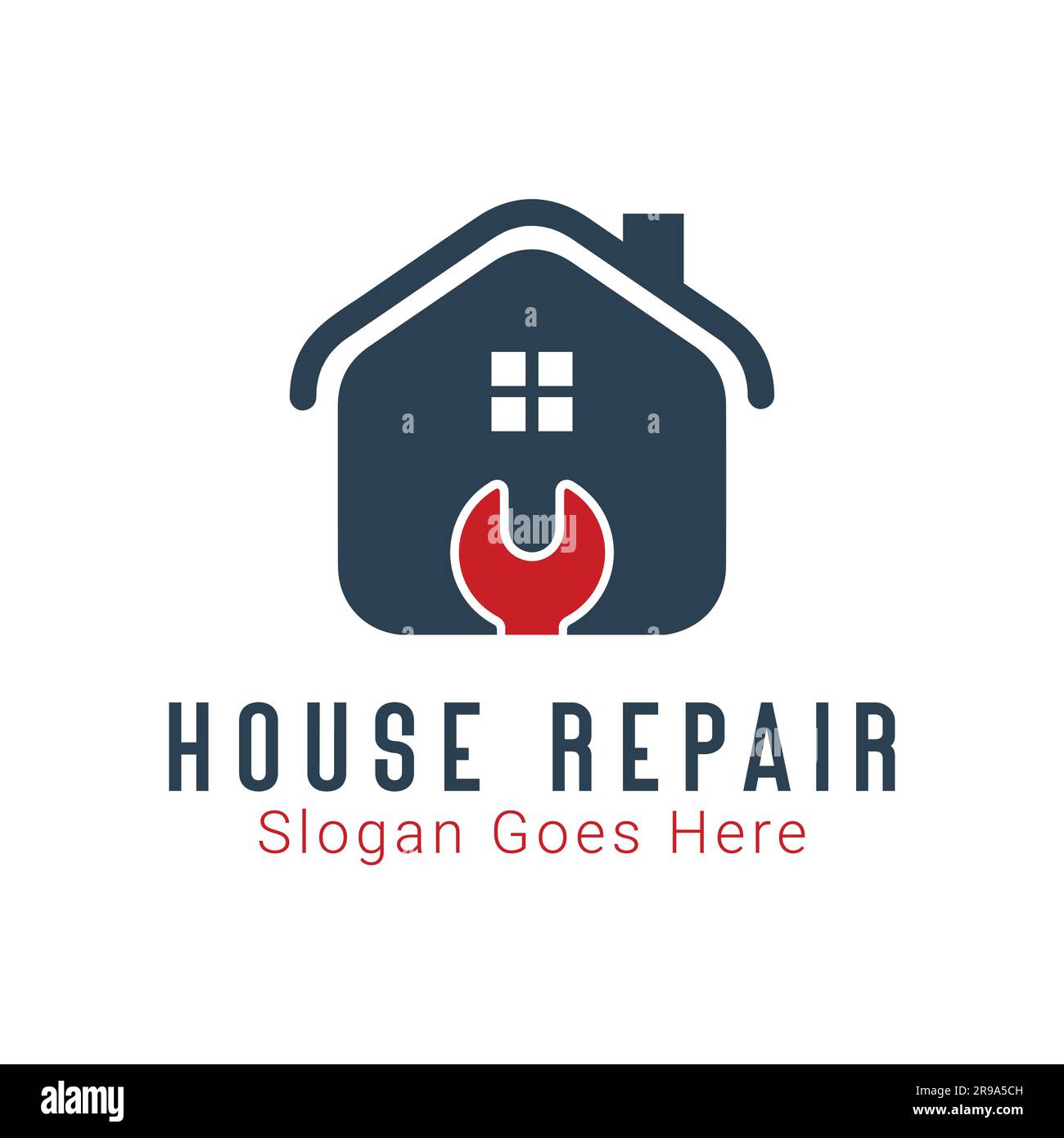 House Repair Logo Design Home Gear Logotype House Repairing Service ...