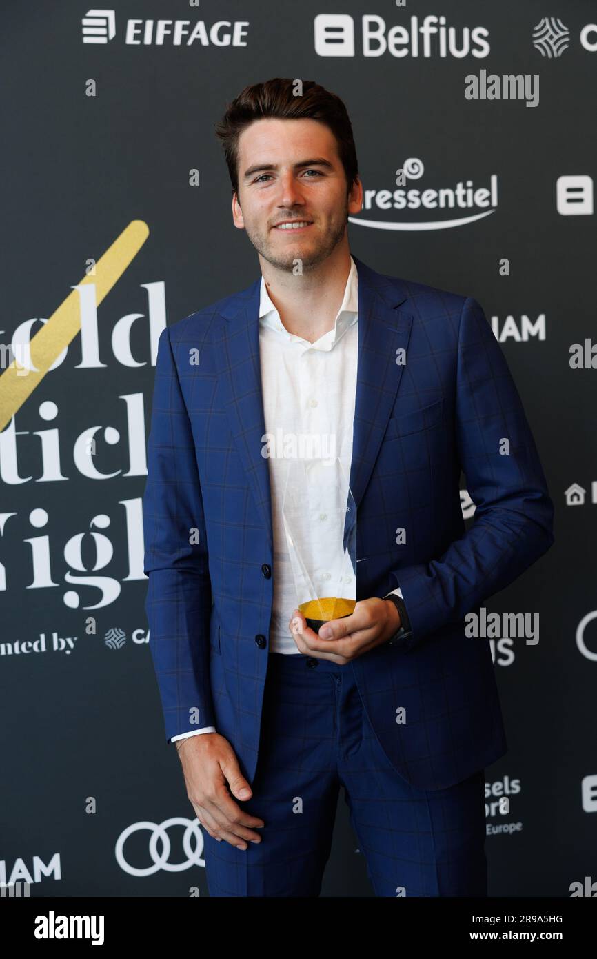 Wavre, Belgium. 25th June, 2023. Dragons' goalkeeper Loic Van Doren ...