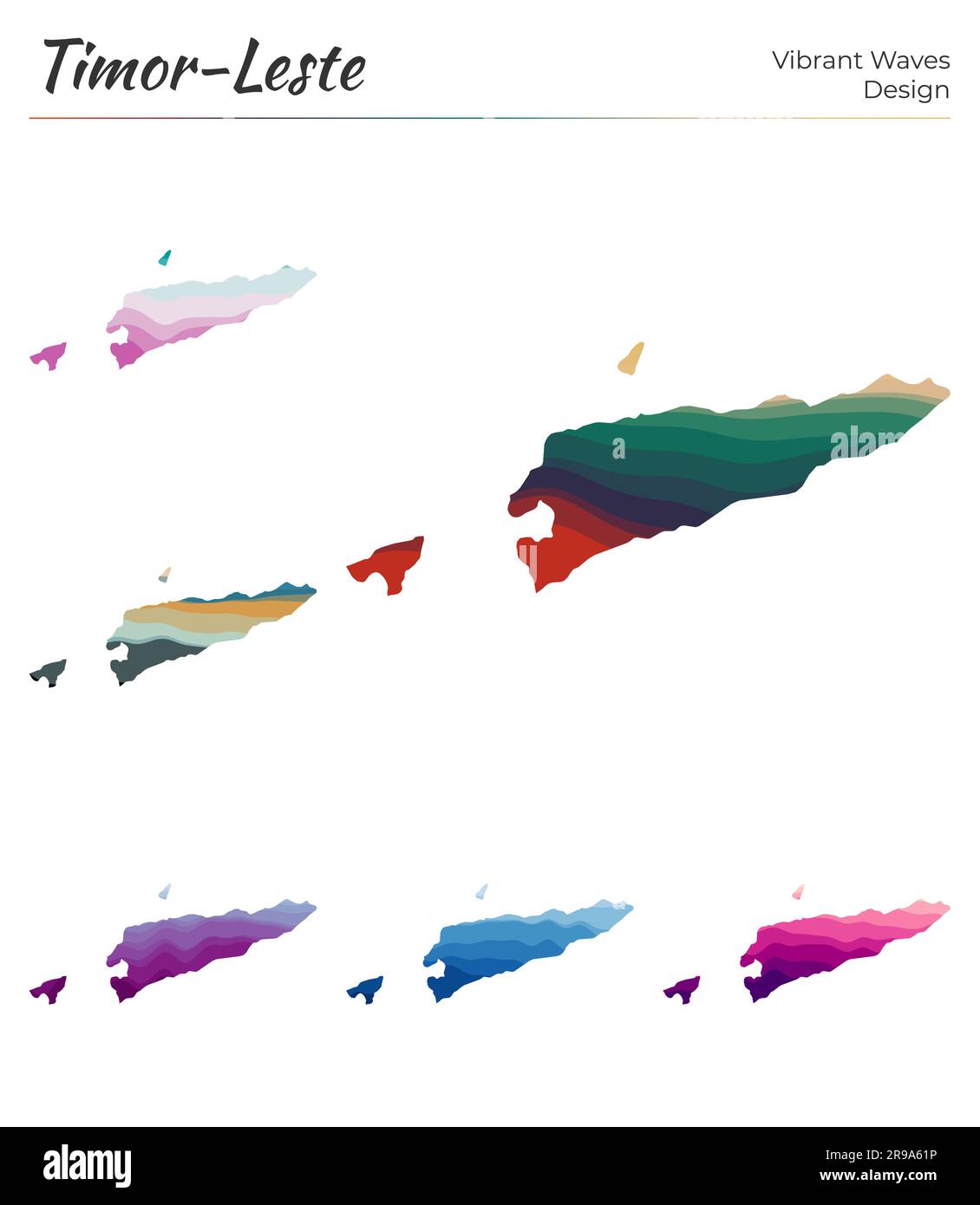 Timor leste vector map hi-res stock photography and images - Alamy