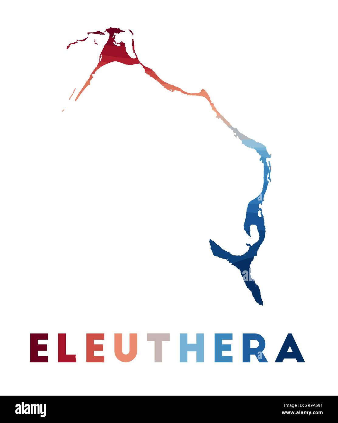 Island eleuthera map hi-res stock photography and images - Alamy