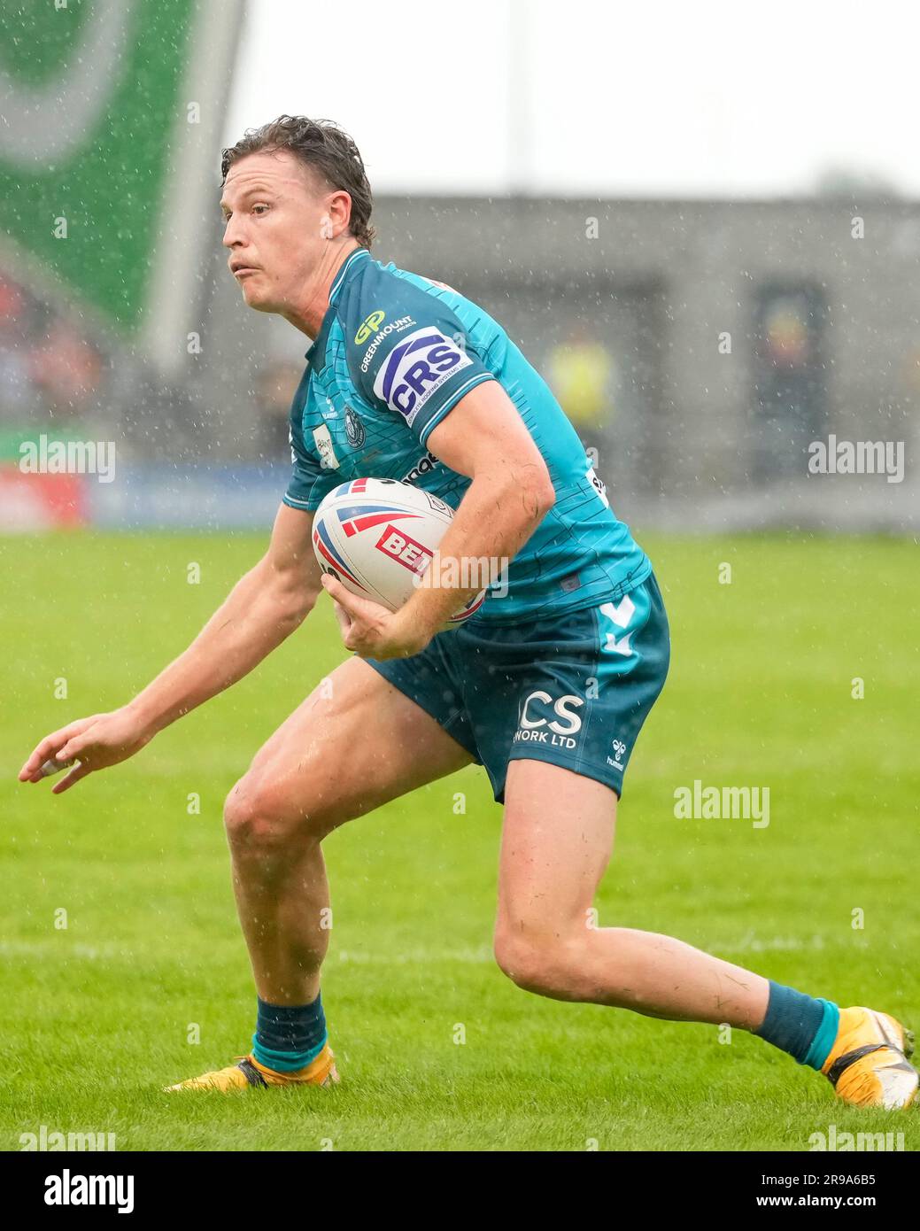 Jai Field #1 of Wigan Warriors during the Betfred Super League Round 16 ...