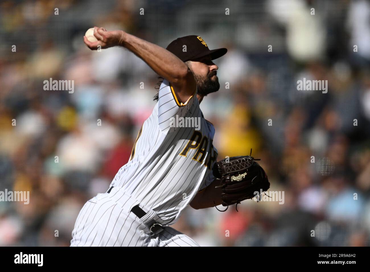 San Diego Padres starting pitcher Matt Waldron delivers during the ...