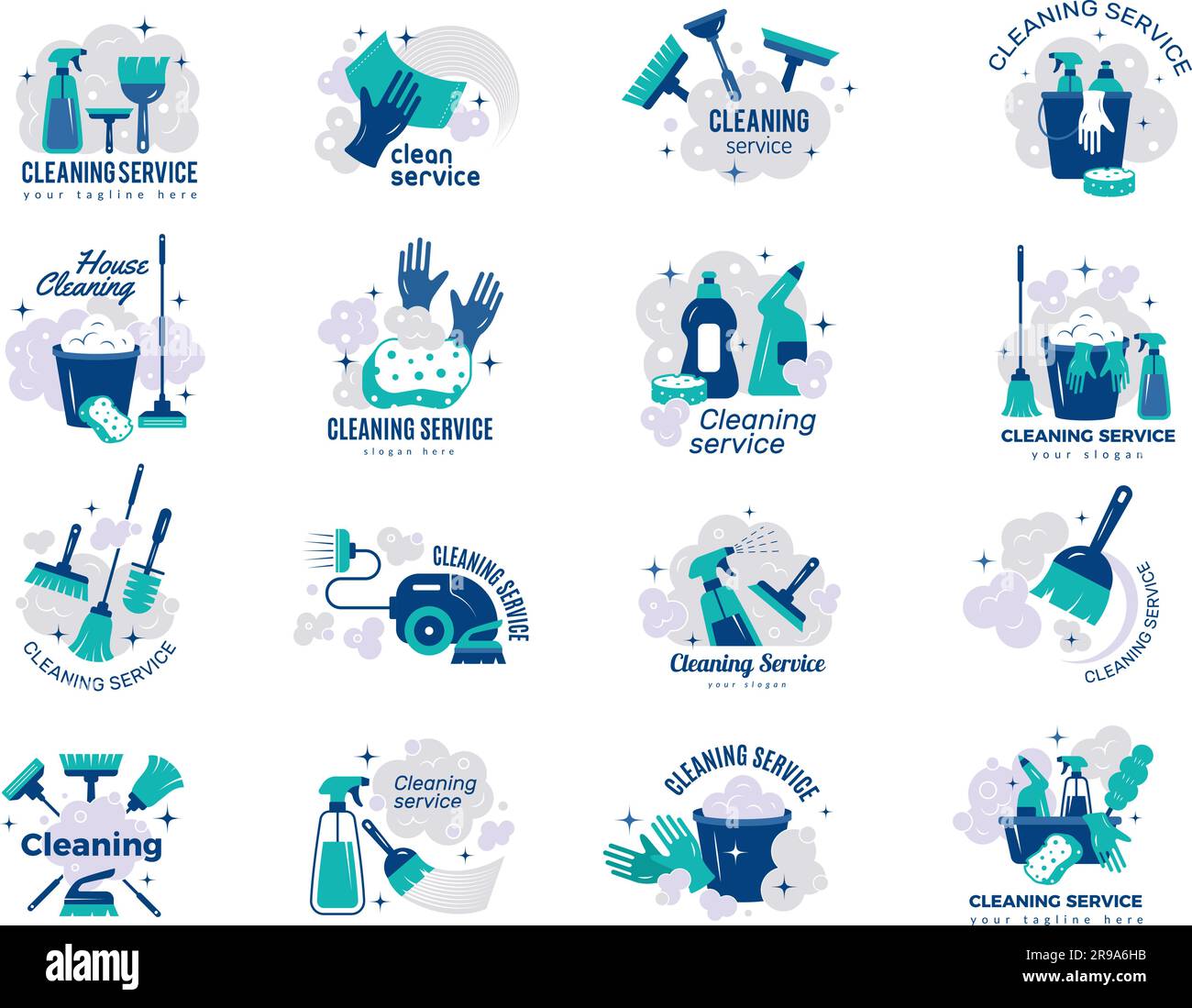 Cleaning service. Household items for cleaning company recent vector ...