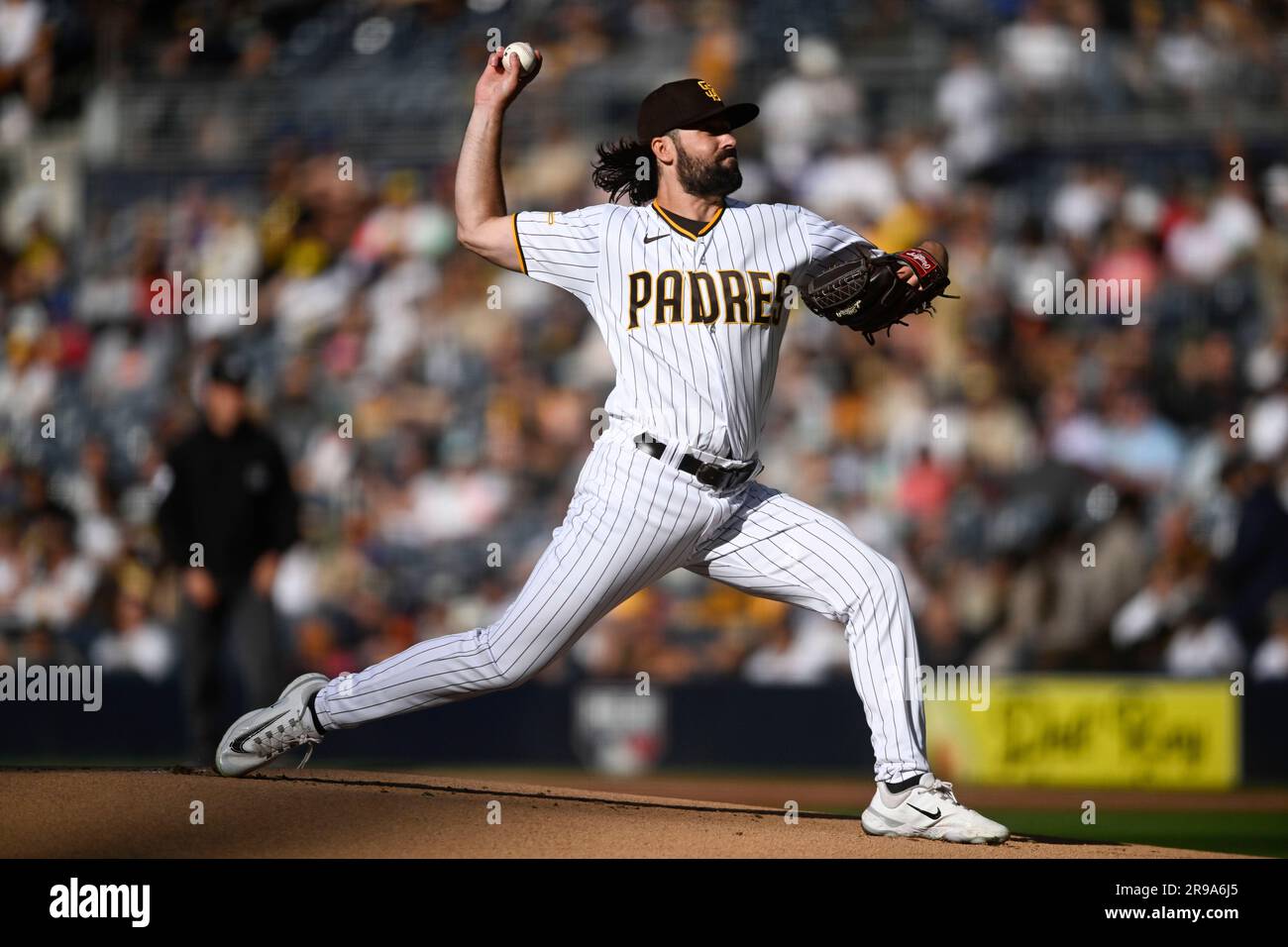 San Diego Padres starting pitcher Matt Waldron delivers during the ...