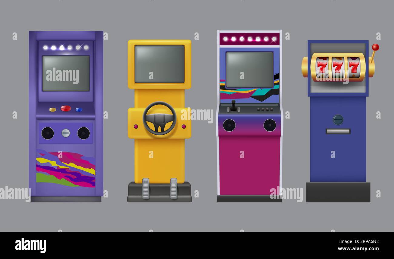 Arcade machines Stock Vector Images - Alamy