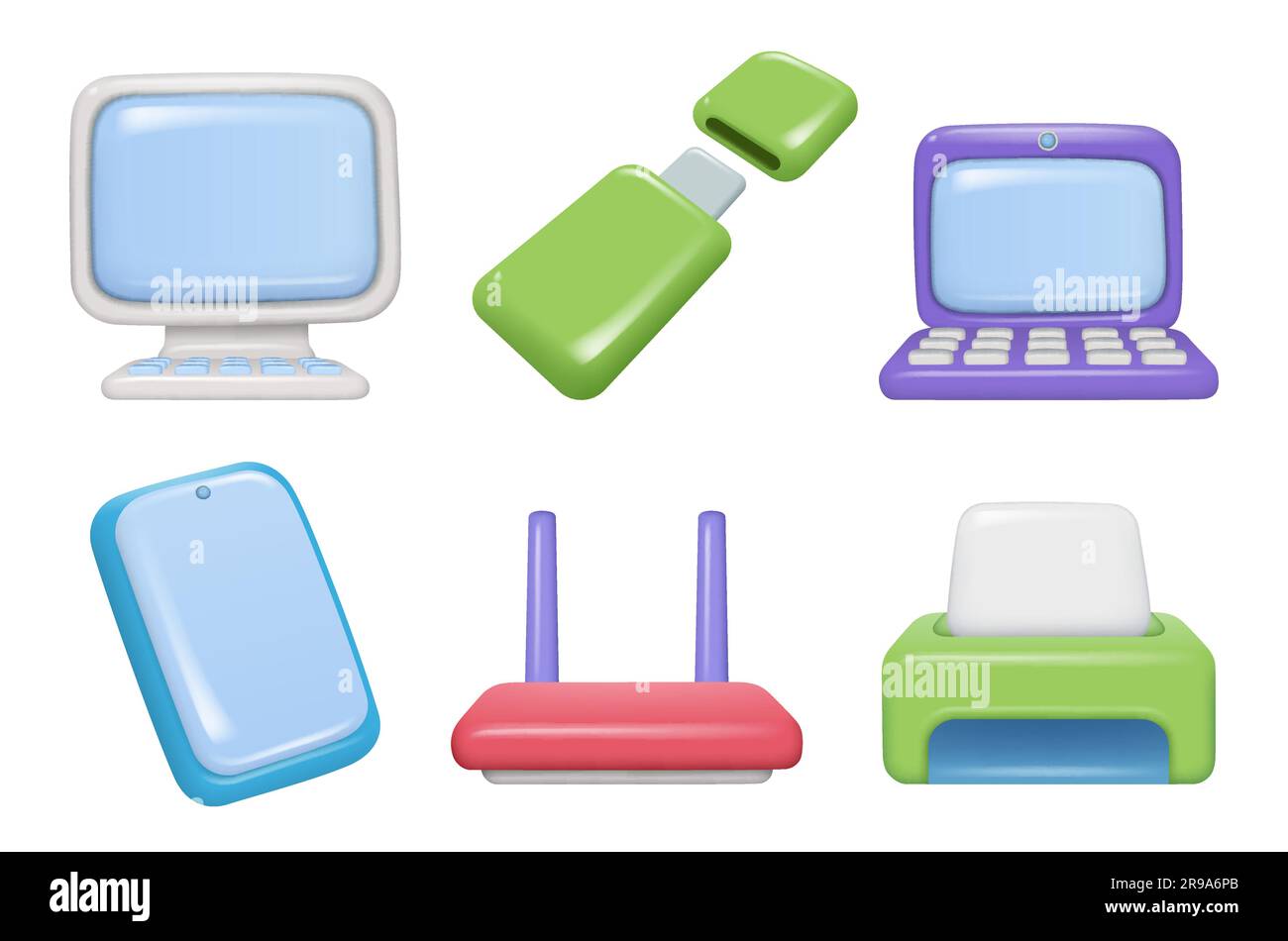 Computer devices. Smartphones video game consoles laptop tablets and pc ...