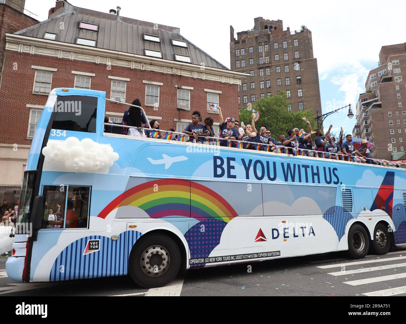 June 25, 2023, New York City, New York: (NEW) The 53rd NYC Pride March ...
