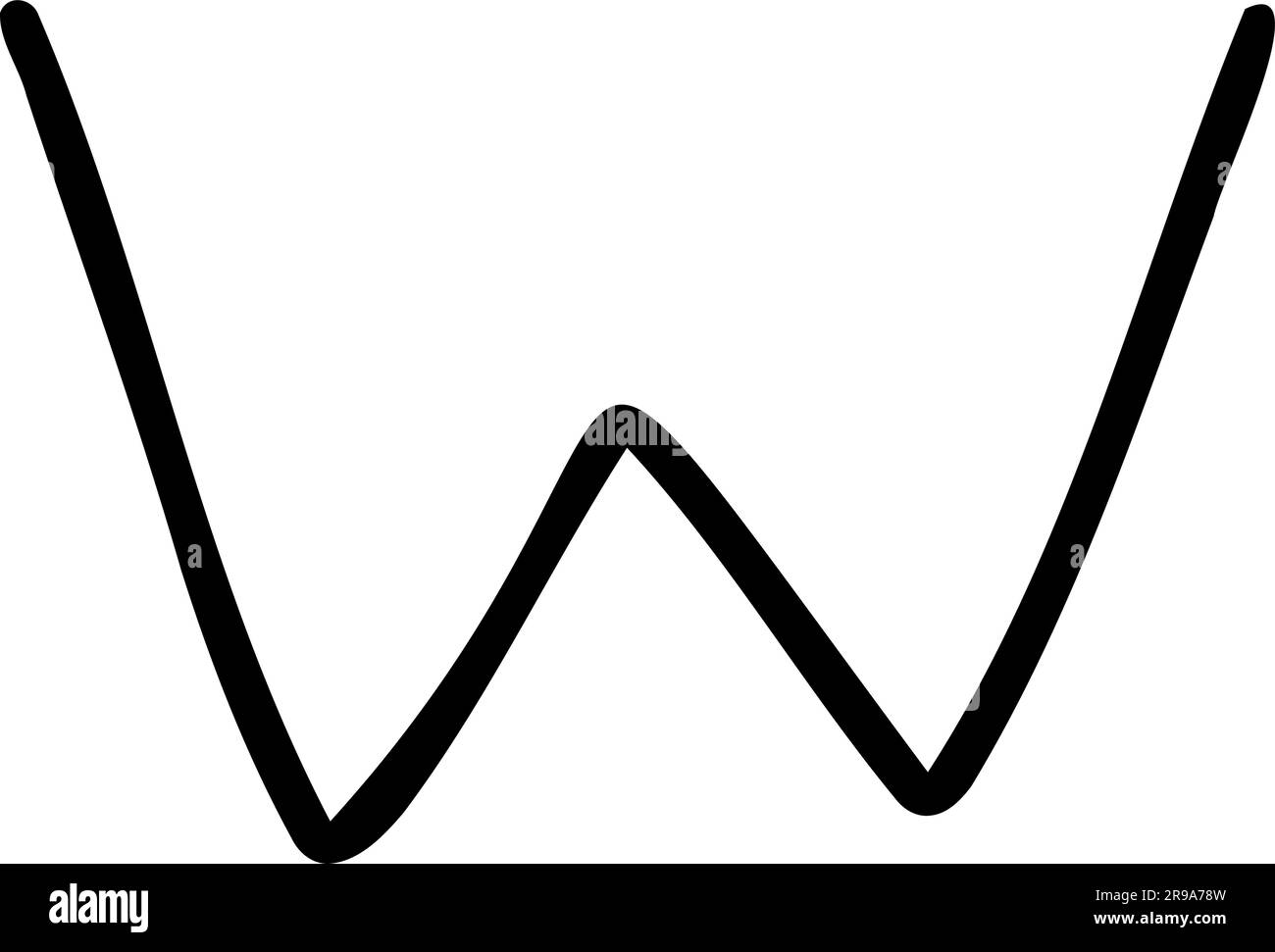 W letter latin english light font Stock Vector Image & Art - Alamy