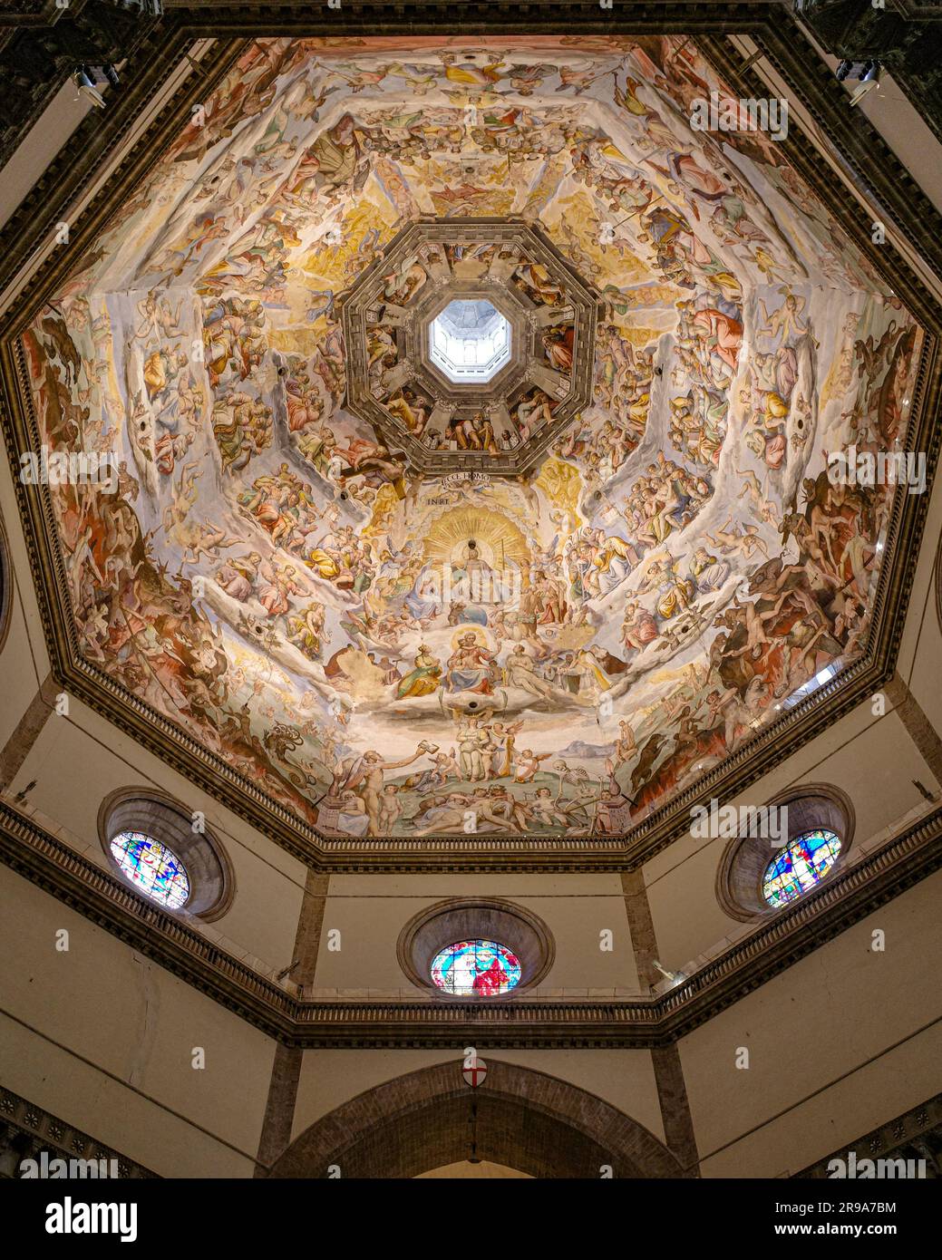 Florence, Italy - 21 Nov, 2022: 'The Last Judgement' painting on the ...