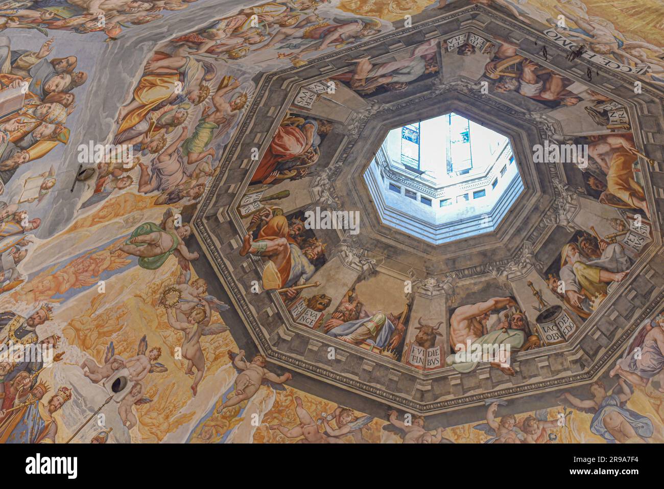 Florence, Italy - 21 Nov, 2022: 'The Last Judgement' painting on the ...