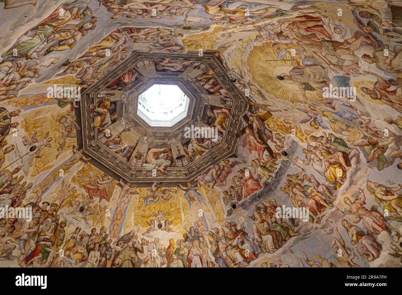 Florence, Italy - 21 Nov, 2022: 'The Last Judgement' painting on the ...