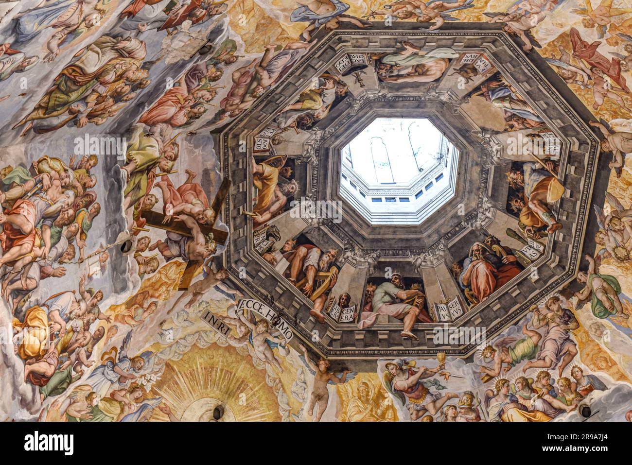 Florence, Italy - 21 Nov, 2022: 'The Last Judgement' painting on the ...