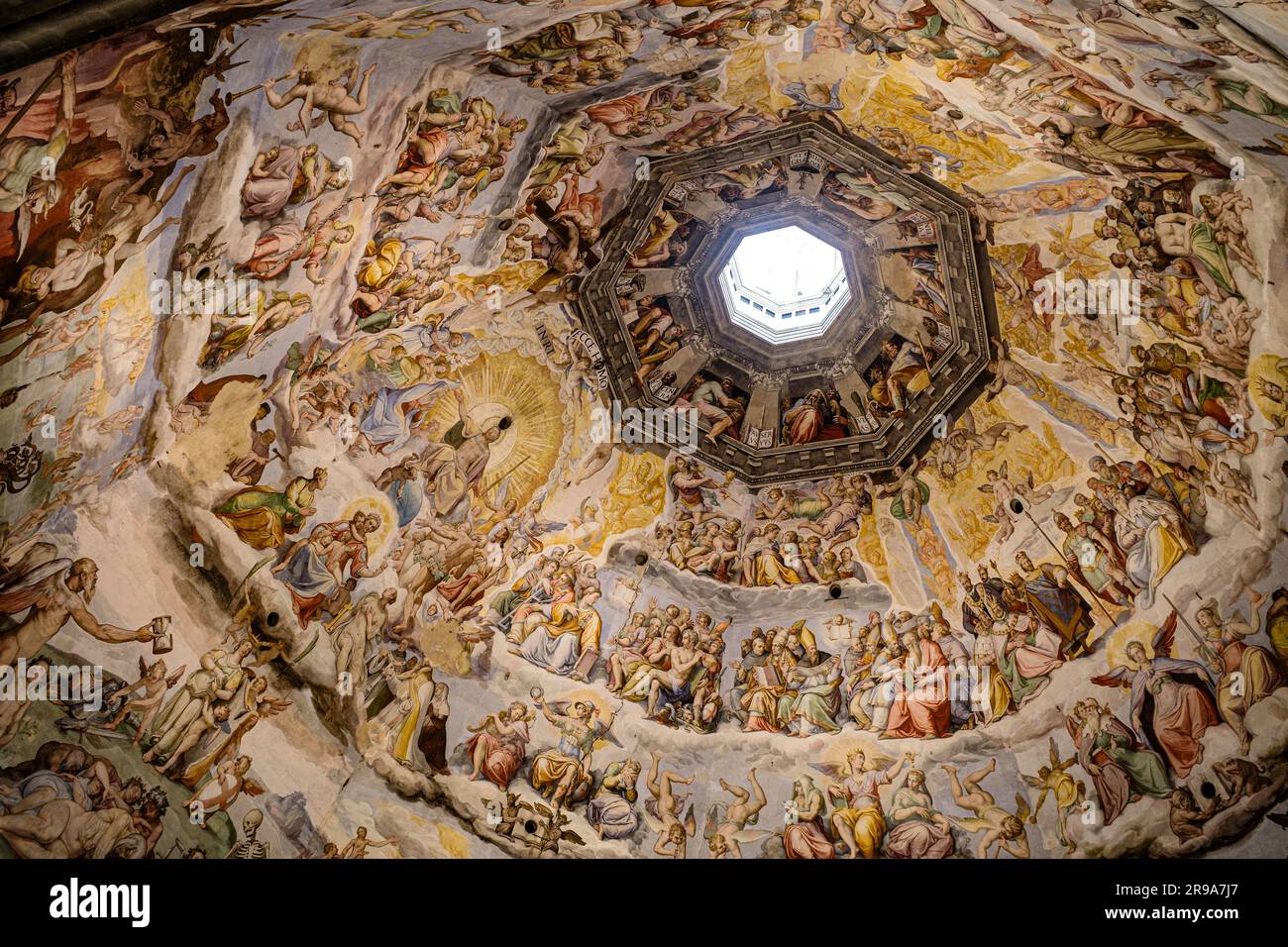 Florence, Italy - 21 Nov, 2022: 'The Last Judgement' painting on the ...