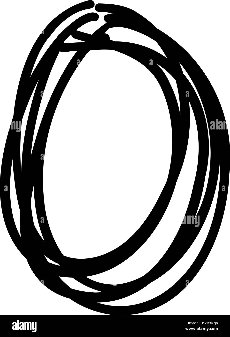 Hand drawn O letter latin english Stock Vector Image & Art - Alamy