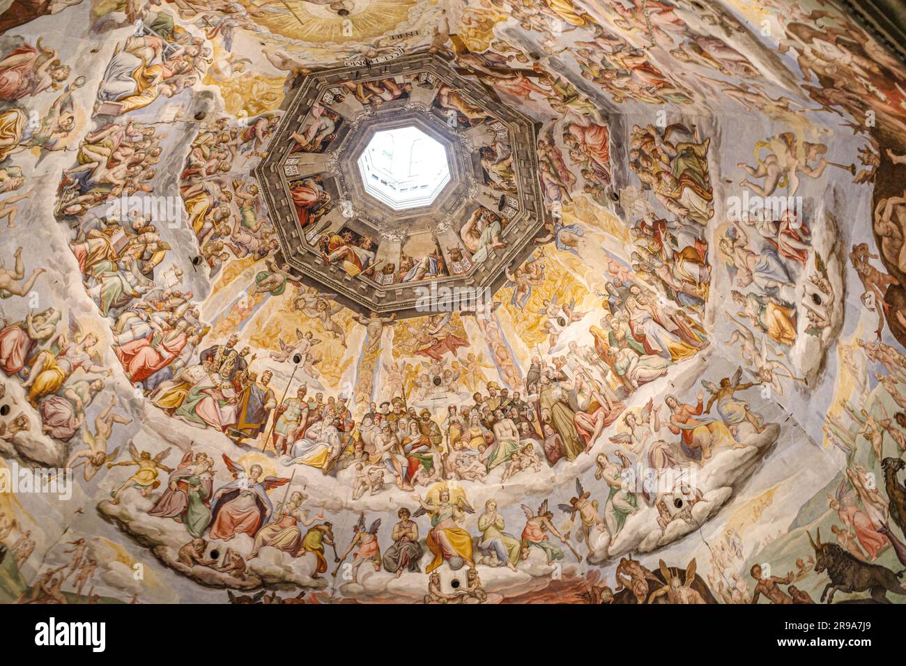 Florence, Italy - 21 Nov, 2022: 'The Last Judgement' painting on the ...
