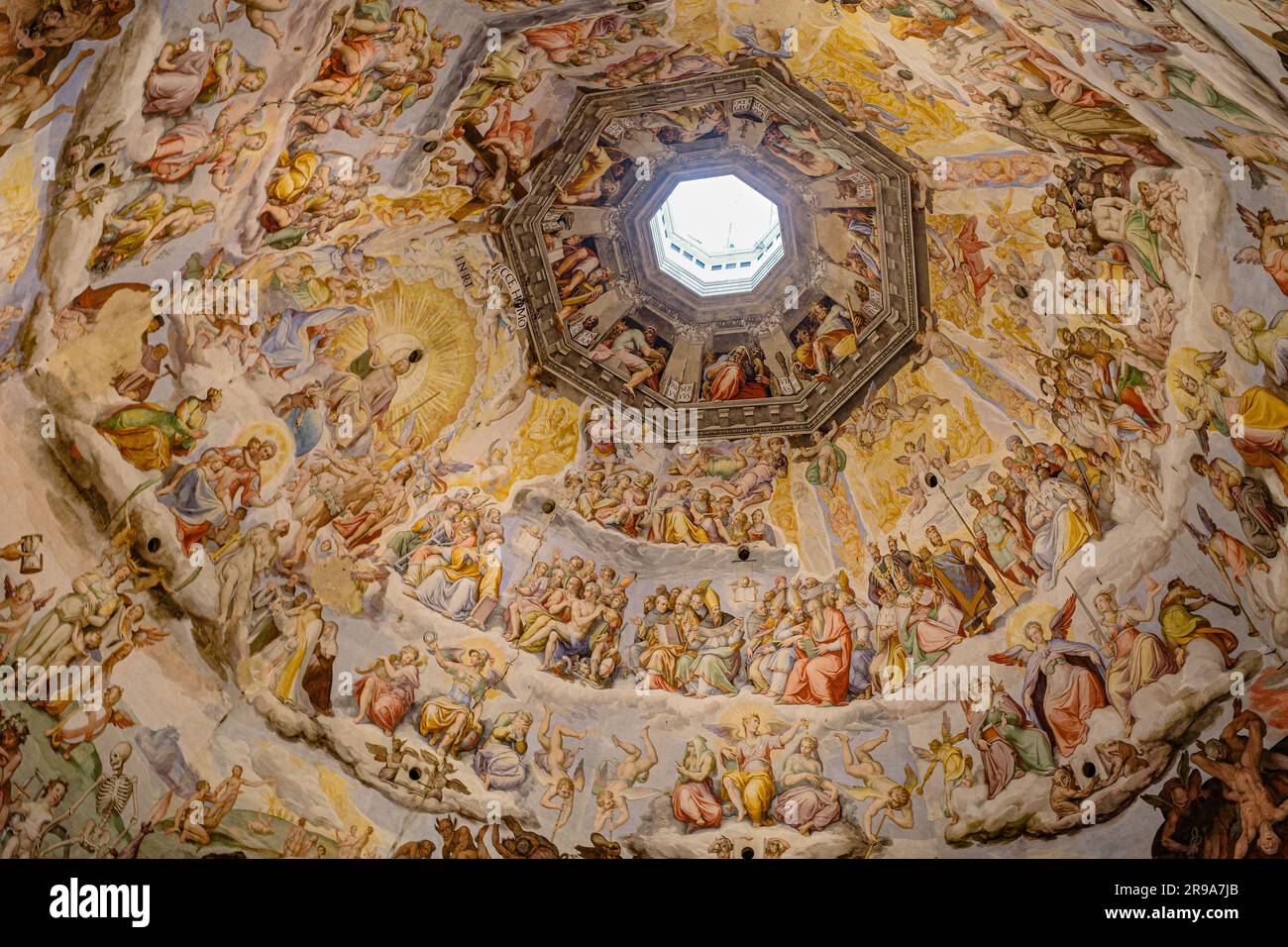 Florence, Italy - 21 Nov, 2022: 'The Last Judgement' painting on the ...