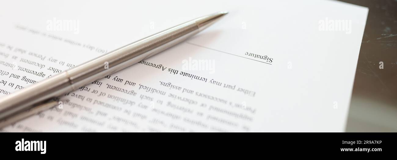 Place of signature hi-res stock photography and images - Alamy