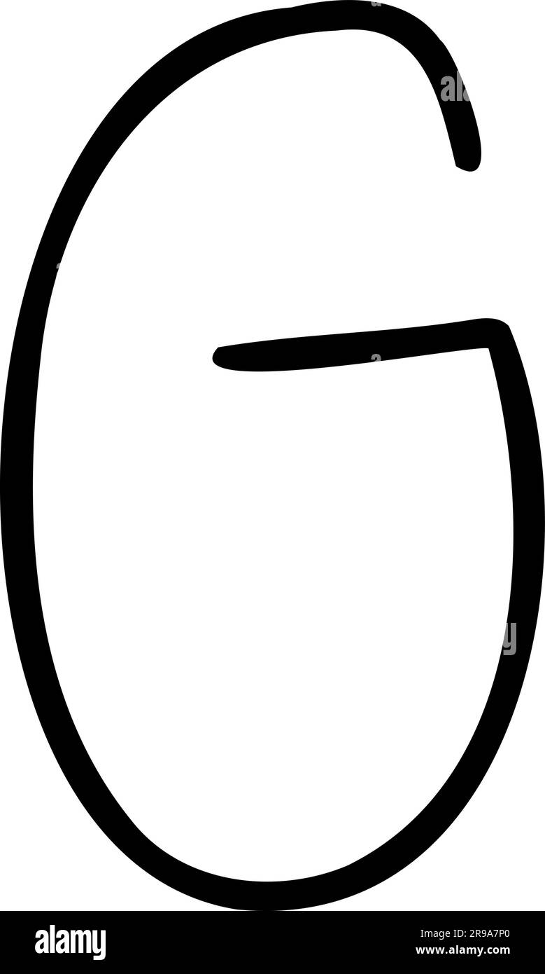 G letter latin english light font Stock Vector Image & Art - Alamy