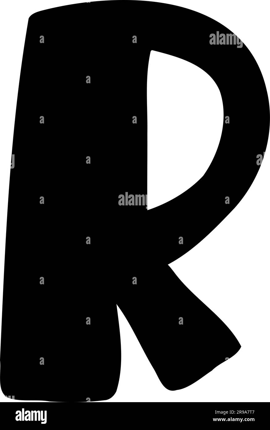 Bold R letter latin english Stock Vector Image & Art - Alamy