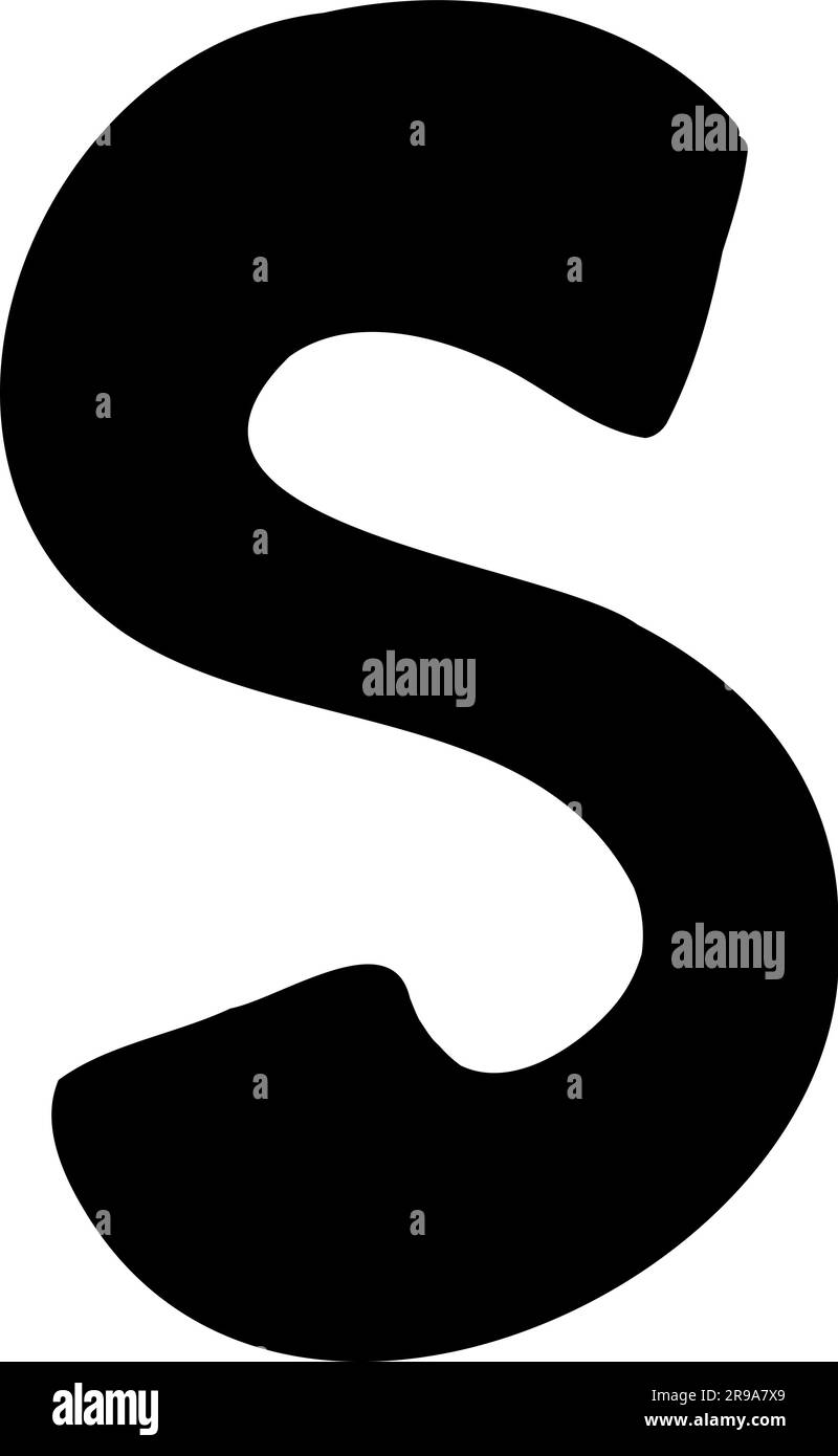 Bold S letter latin english Stock Vector Image & Art - Alamy