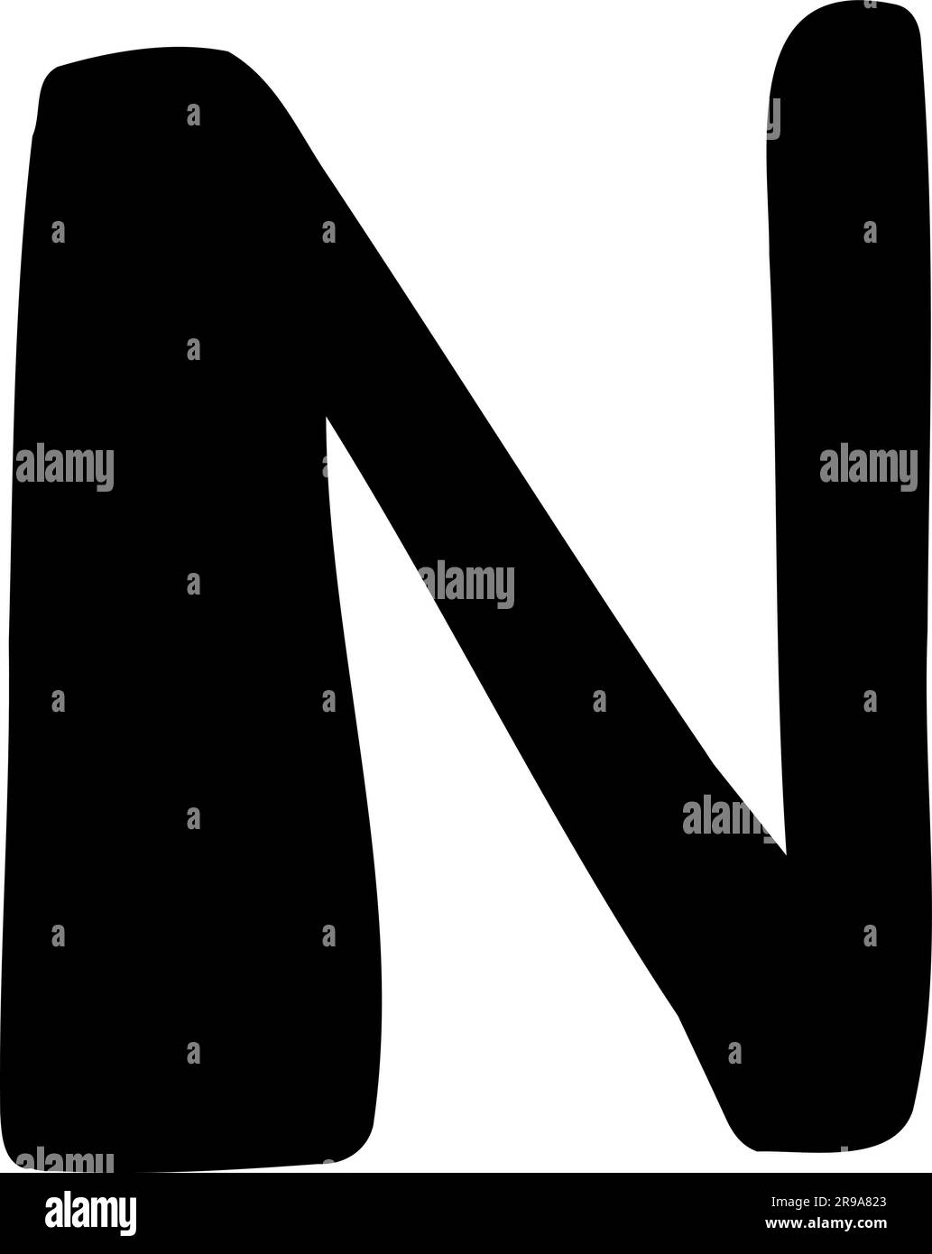 Bold N letter latin english Stock Vector Image & Art - Alamy