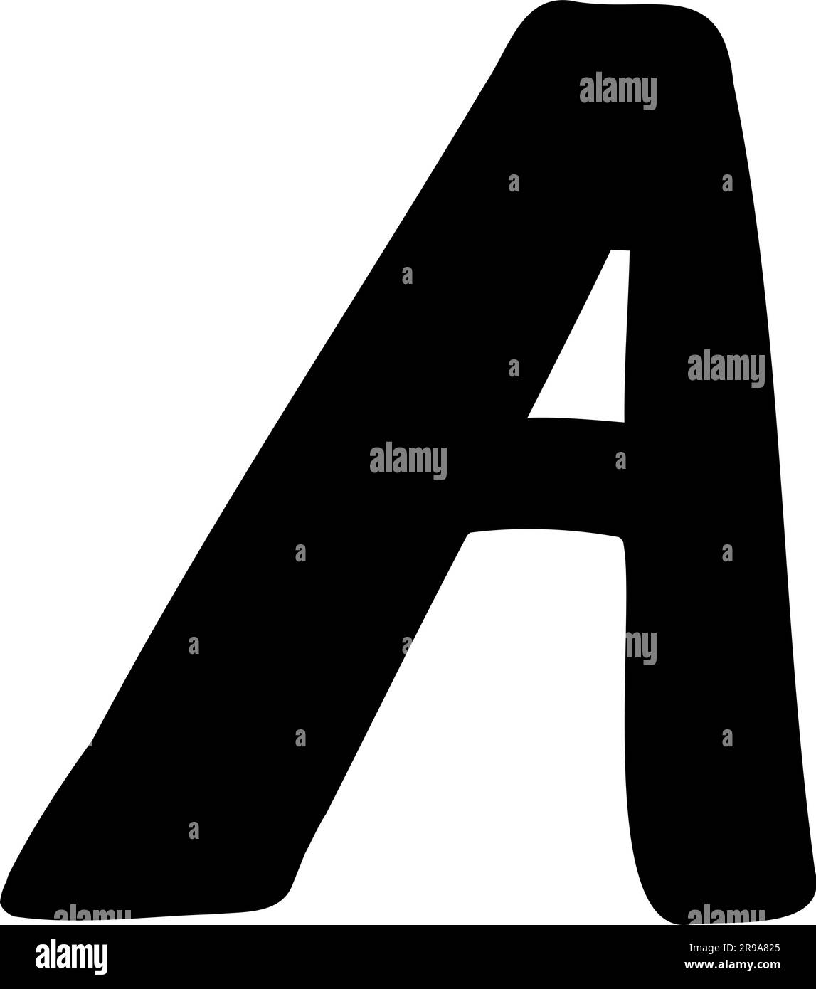 Bold A letter latin english Stock Vector Image & Art - Alamy